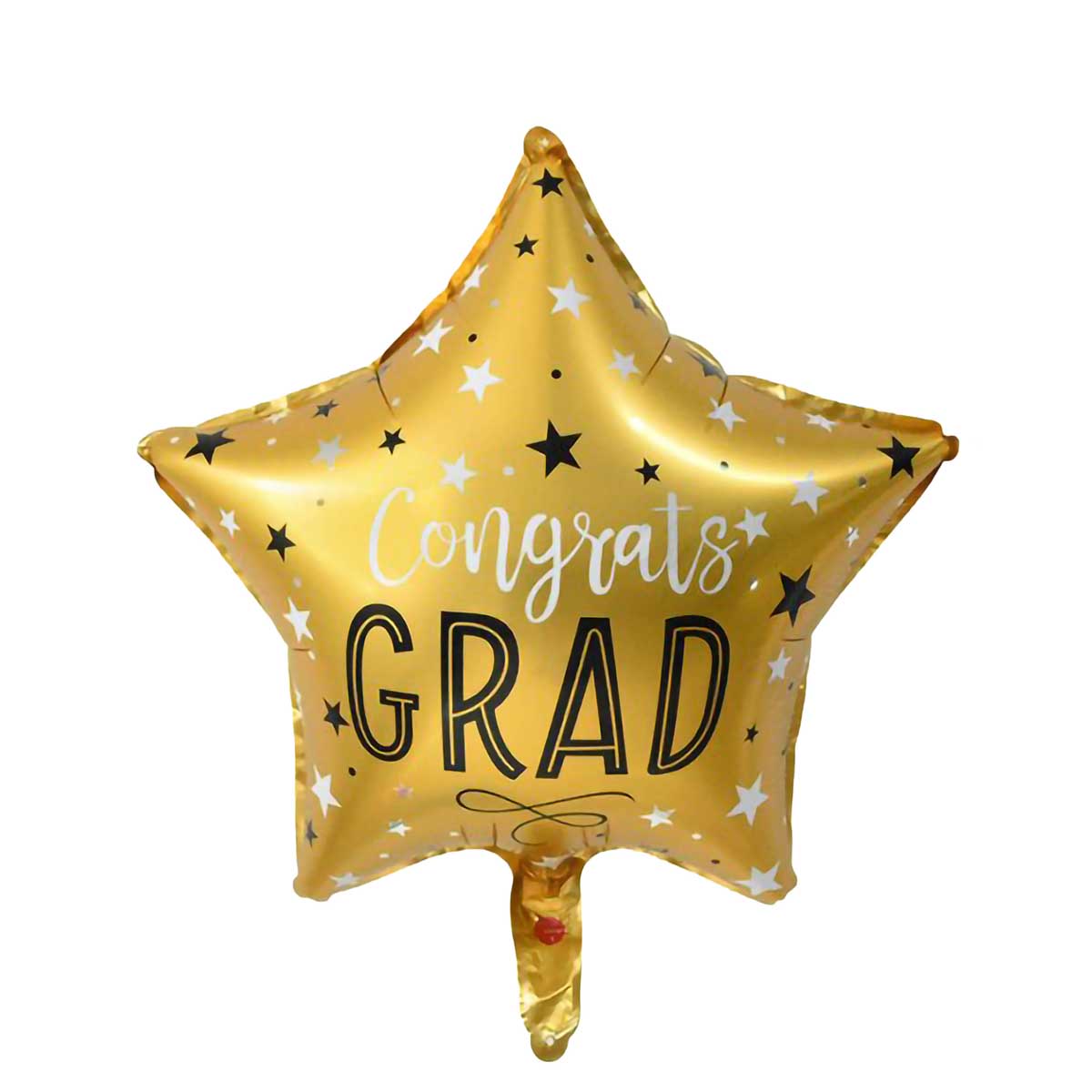 1-Piece 18″ Gold Star Graduation Foil Balloon “Congrats Grad!” – Party ...