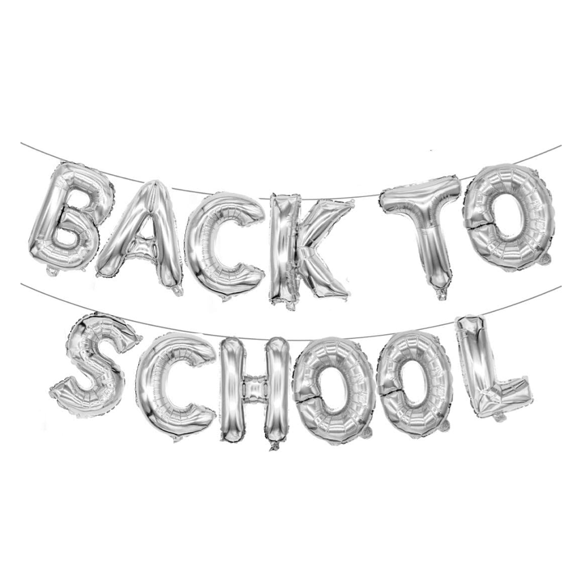 1 Set of 16inch “BACK TO SCHOOL” Foil Balloon Banner – Party Time Dubai