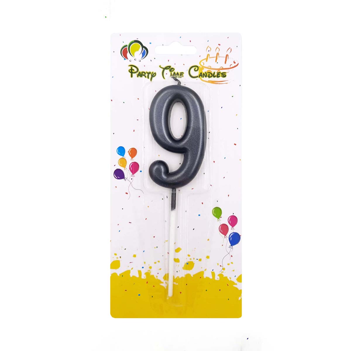 Black Number Candle, Birthday Candle 0-9 – Party Time Dubai