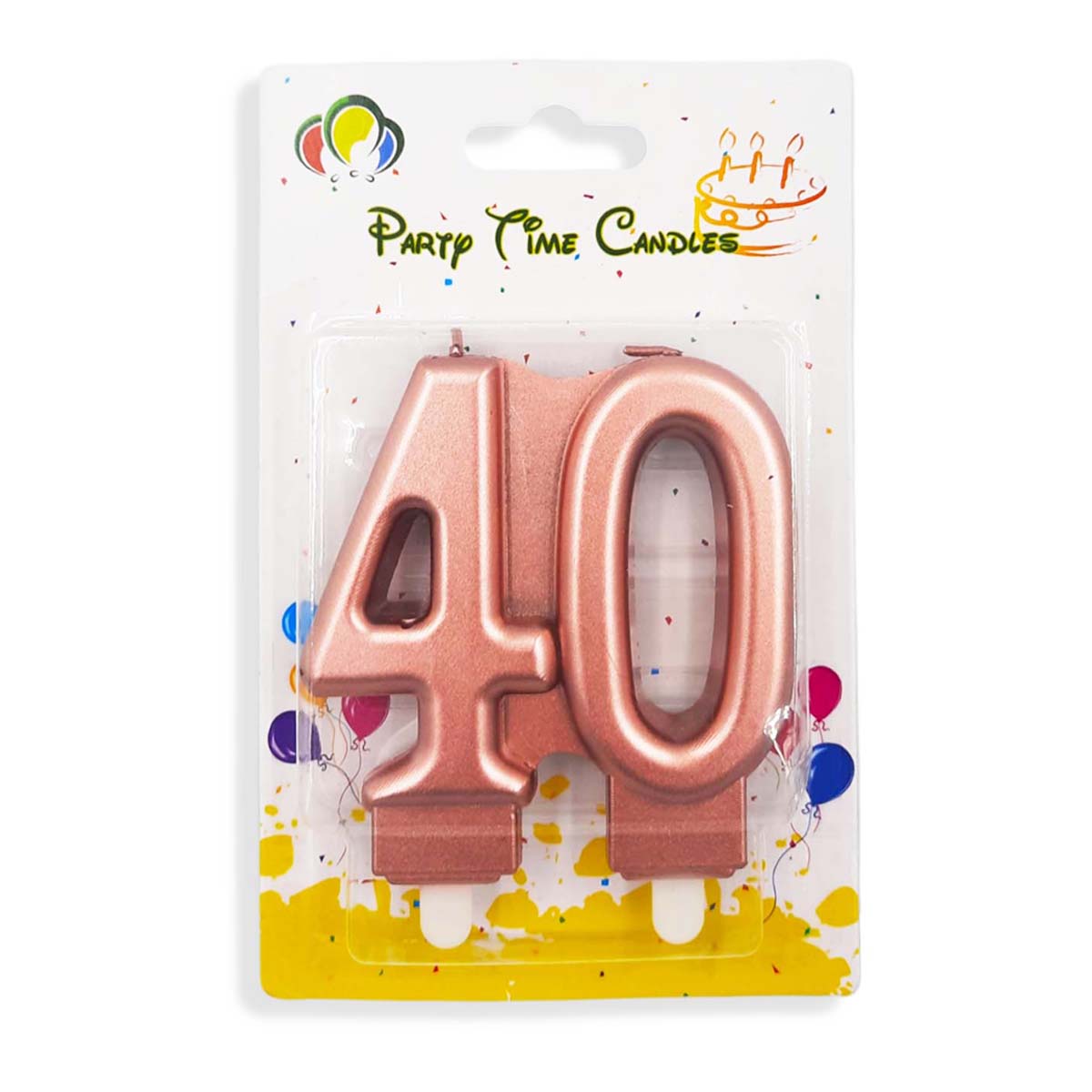 Number 40 Candle, Birthday Candle – Party Time Dubai
