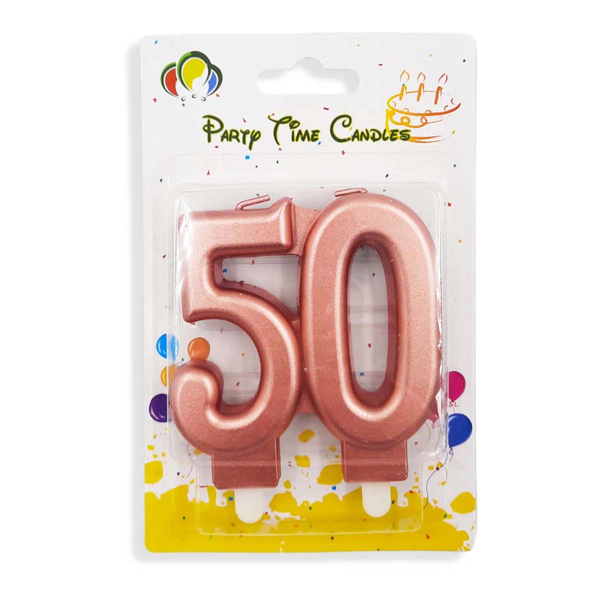 Number 50 Candle, Birthday Candle – Party Time Dubai