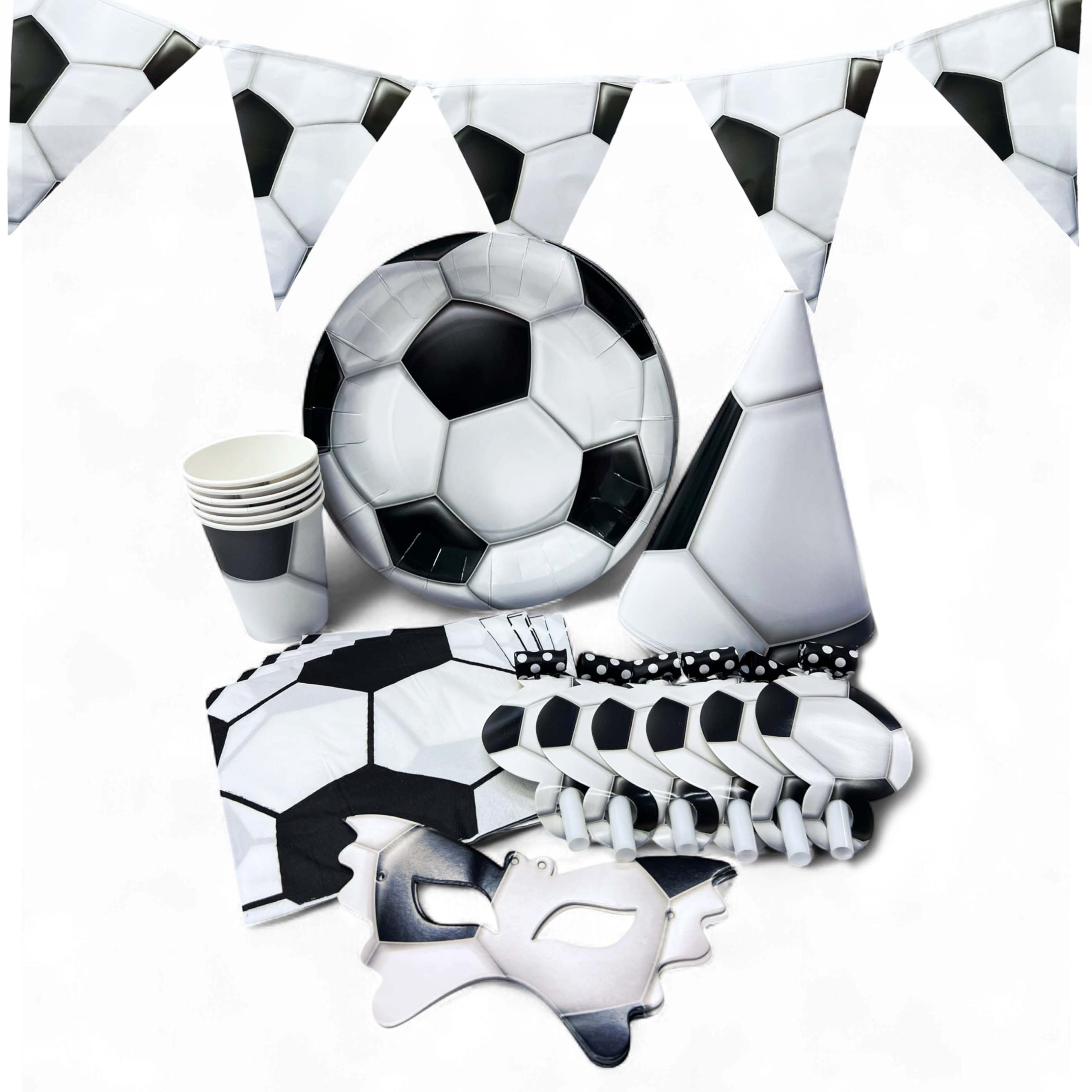 37-Pieces Football Party Pack Disposable Party Tableware – Party ...