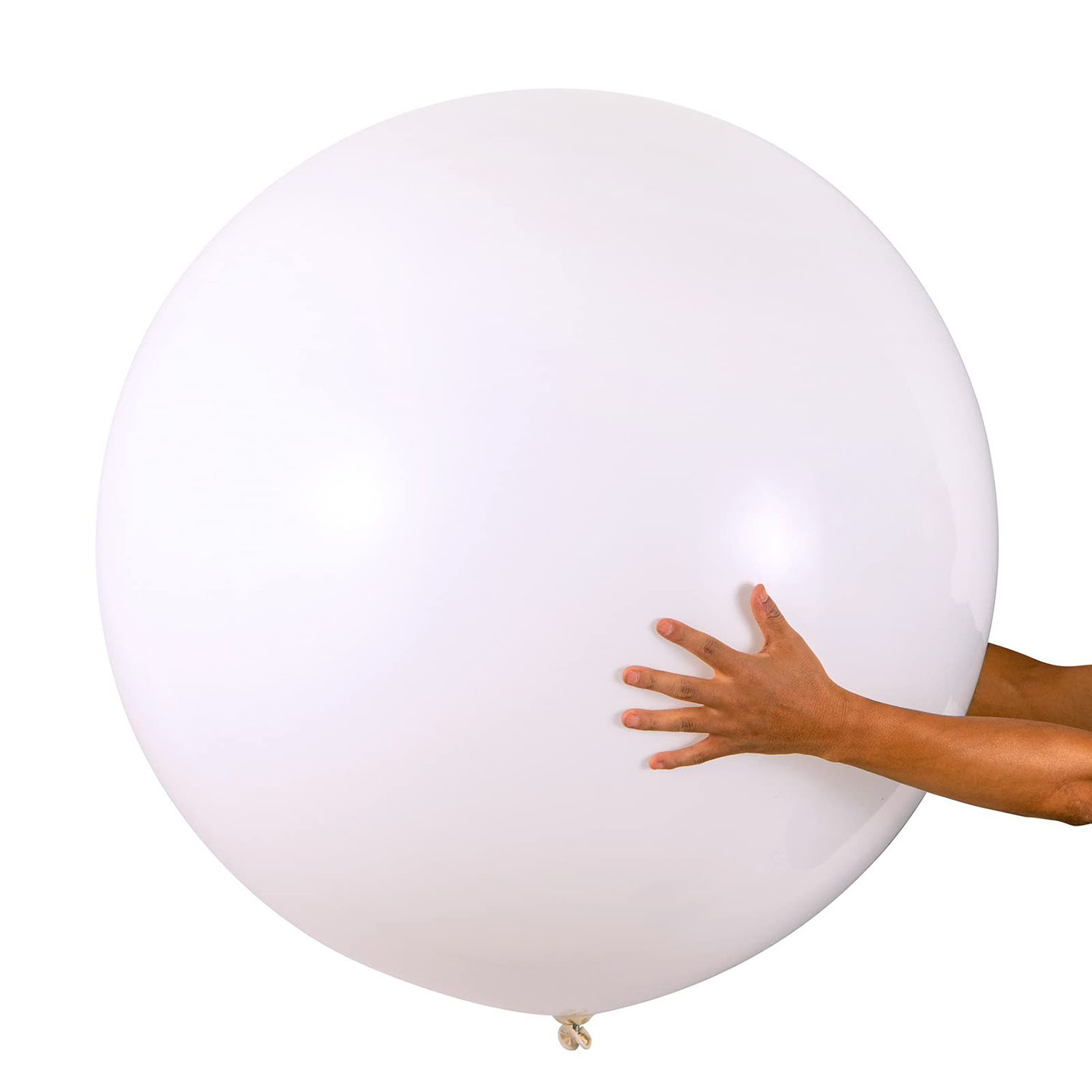 1pc 36″ Plain Jumbo Latex Balloon – White – Party Time Dubai