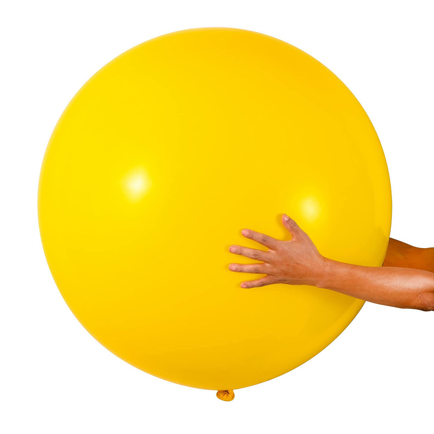 1pc 36″ Plain Jumbo Latex Balloon – Yellow – Party Time Dubai