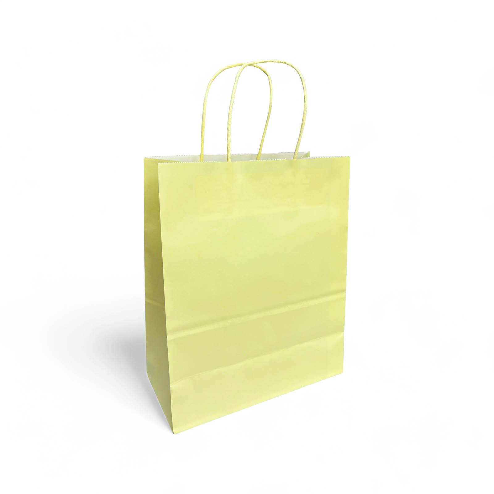 12-Pieces 27x21x11cm Pastel Yellow Kraft Bags – Party Favor Bag & Gift ...