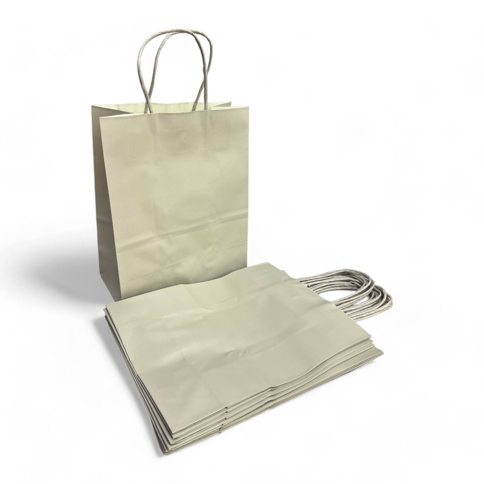 12-Pieces 27x21x11cm Gray Kraft Bags – Party Favor Bag & Gift Paper Bag ...