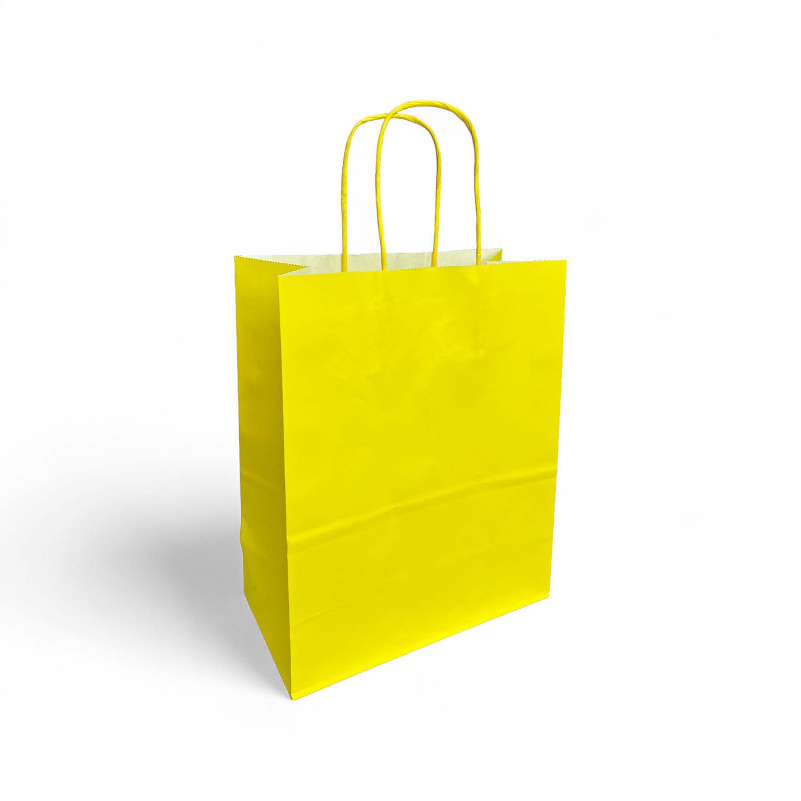 12-Pieces 27x21x11cm Yellow Kraft Bags – Party Favor Bag & Gift Paper ...