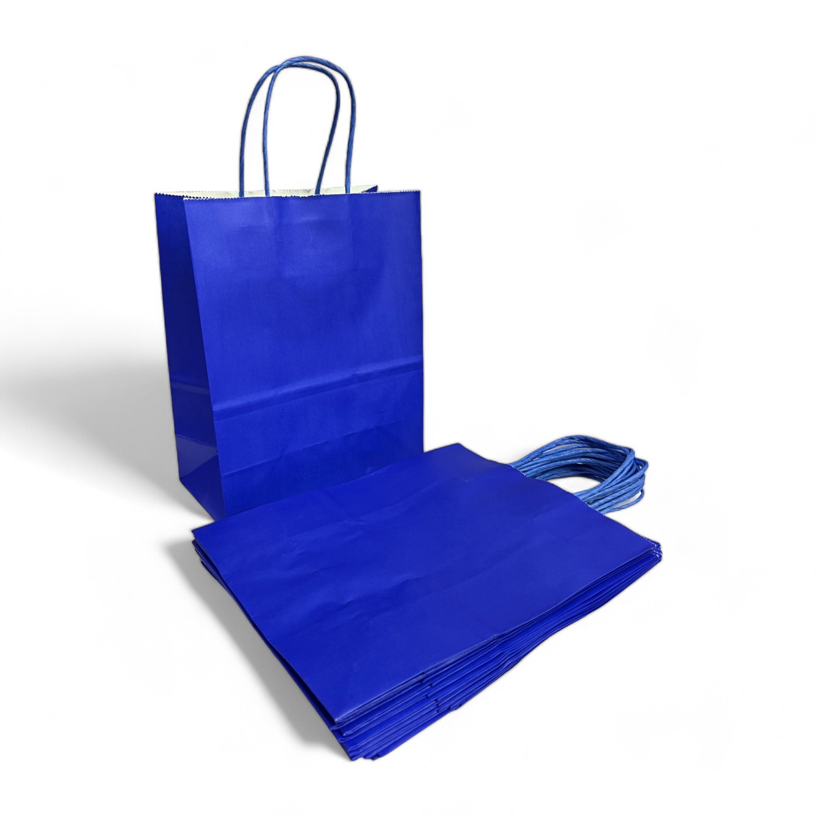 12-Pieces 27x21x11cm Dark Blue Kraft Bags – Party Favor Bag & Gift ...