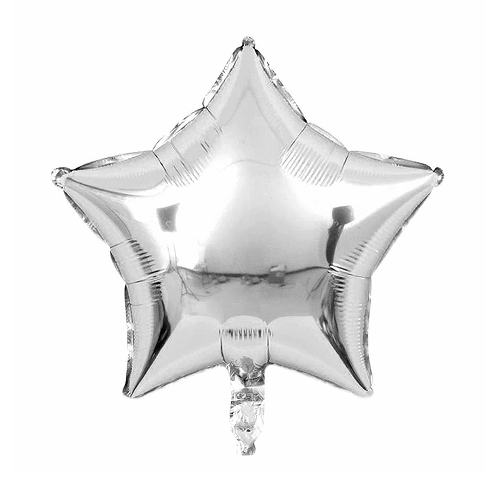 1pc 24″ Shiny Star Foil Balloon – Silver – Party Time Dubai
