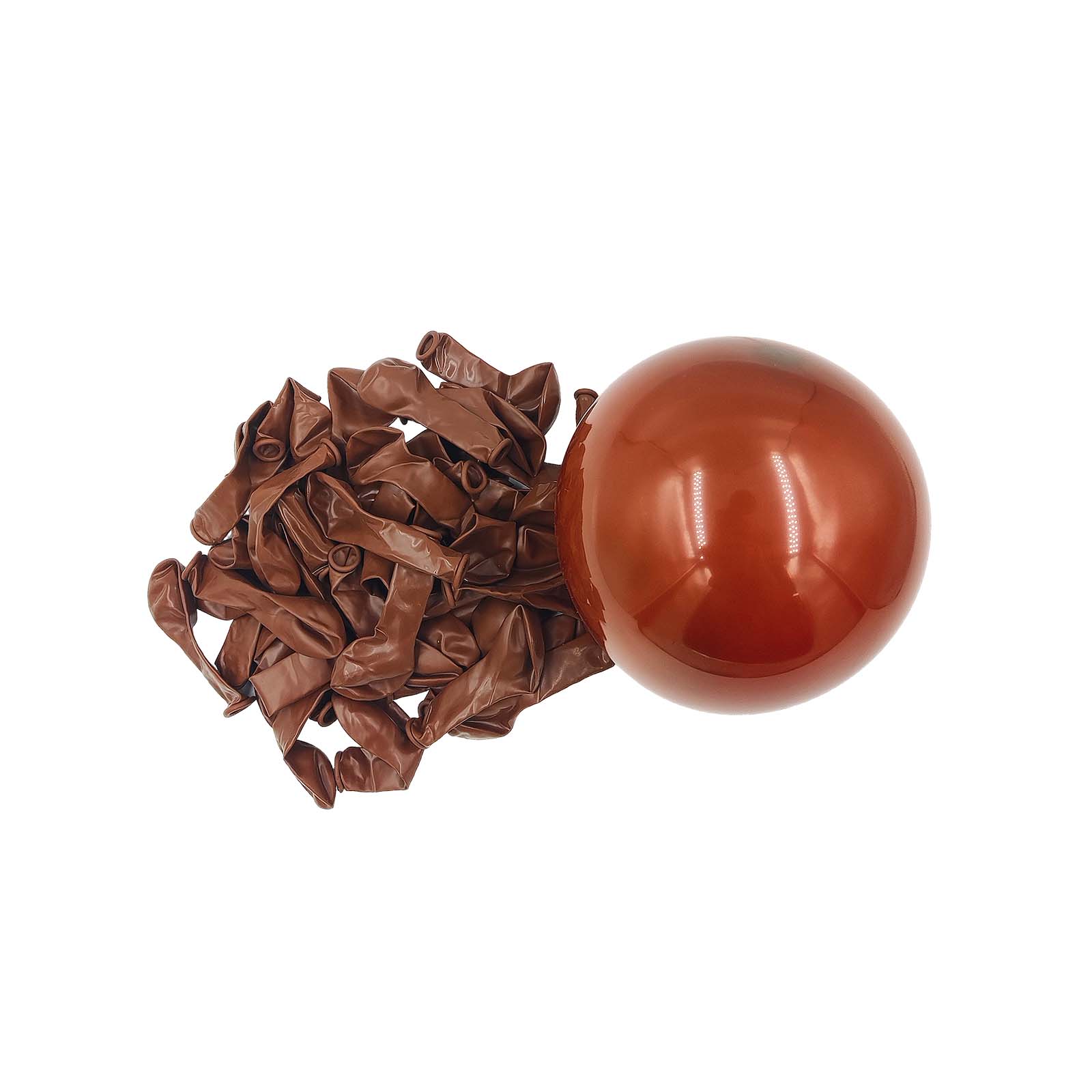 50-Pieces 5inch Standard Brown Latex Balloon – Party Time Dubai