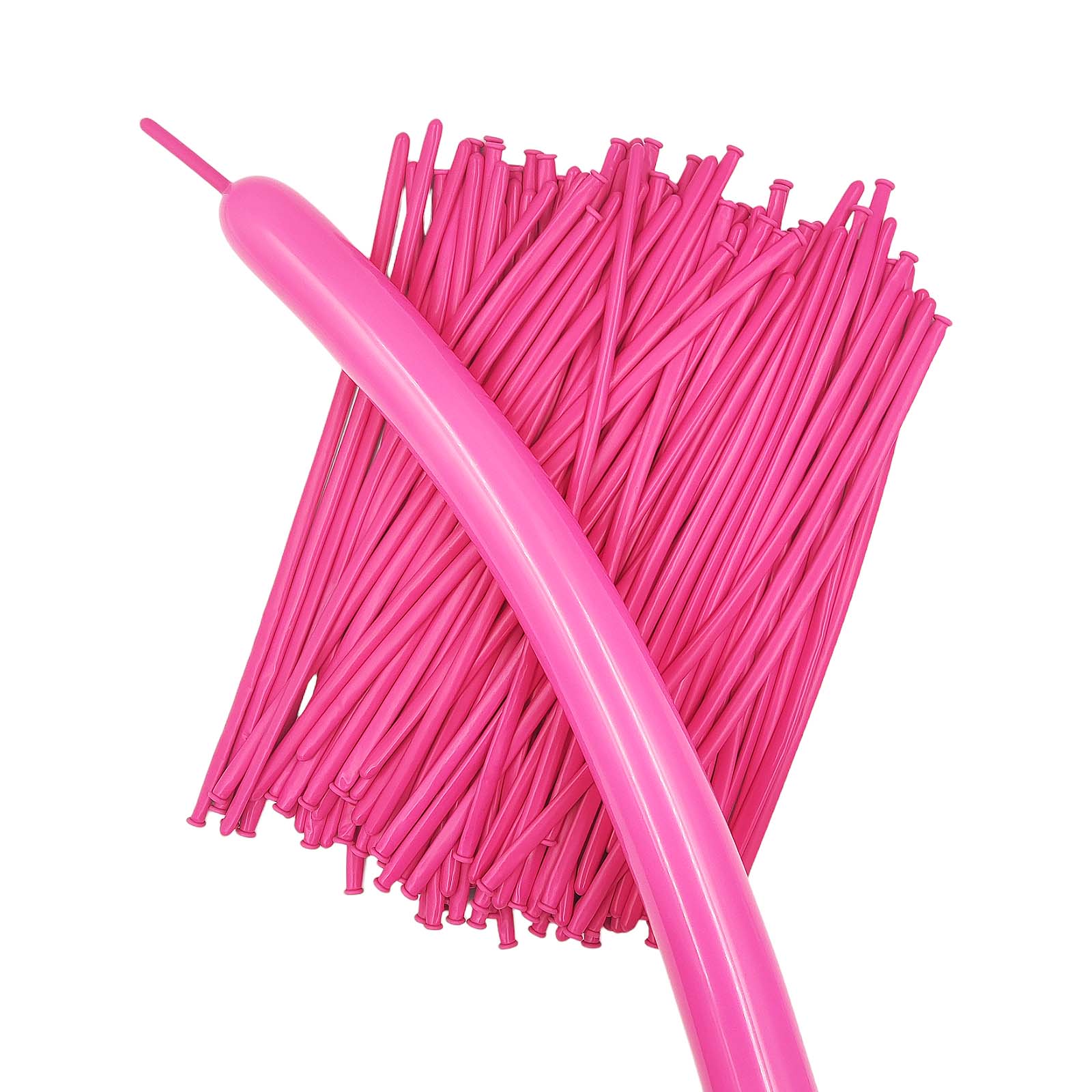 100-Pieces 260q Long Balloons, Fuchsia – Party Time Dubai