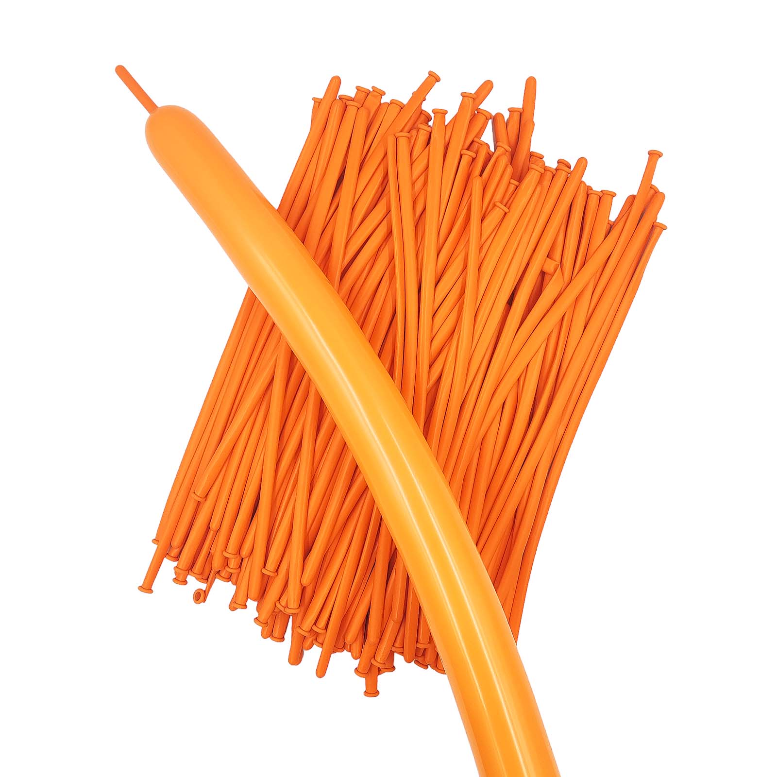 100-Pieces 260q Long Balloons, Orange – Party Time Dubai