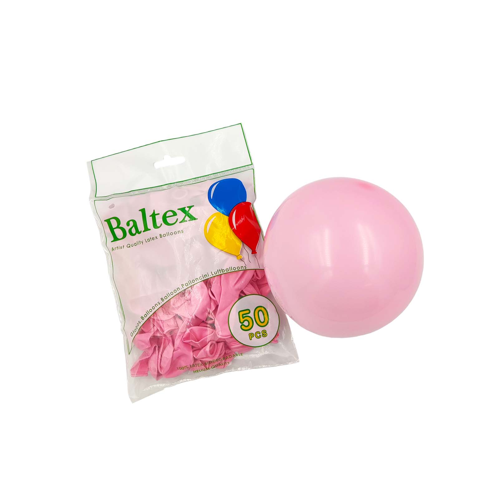 50-Pieces 5inch Baby Pink Latex Balloon – Party Time Dubai
