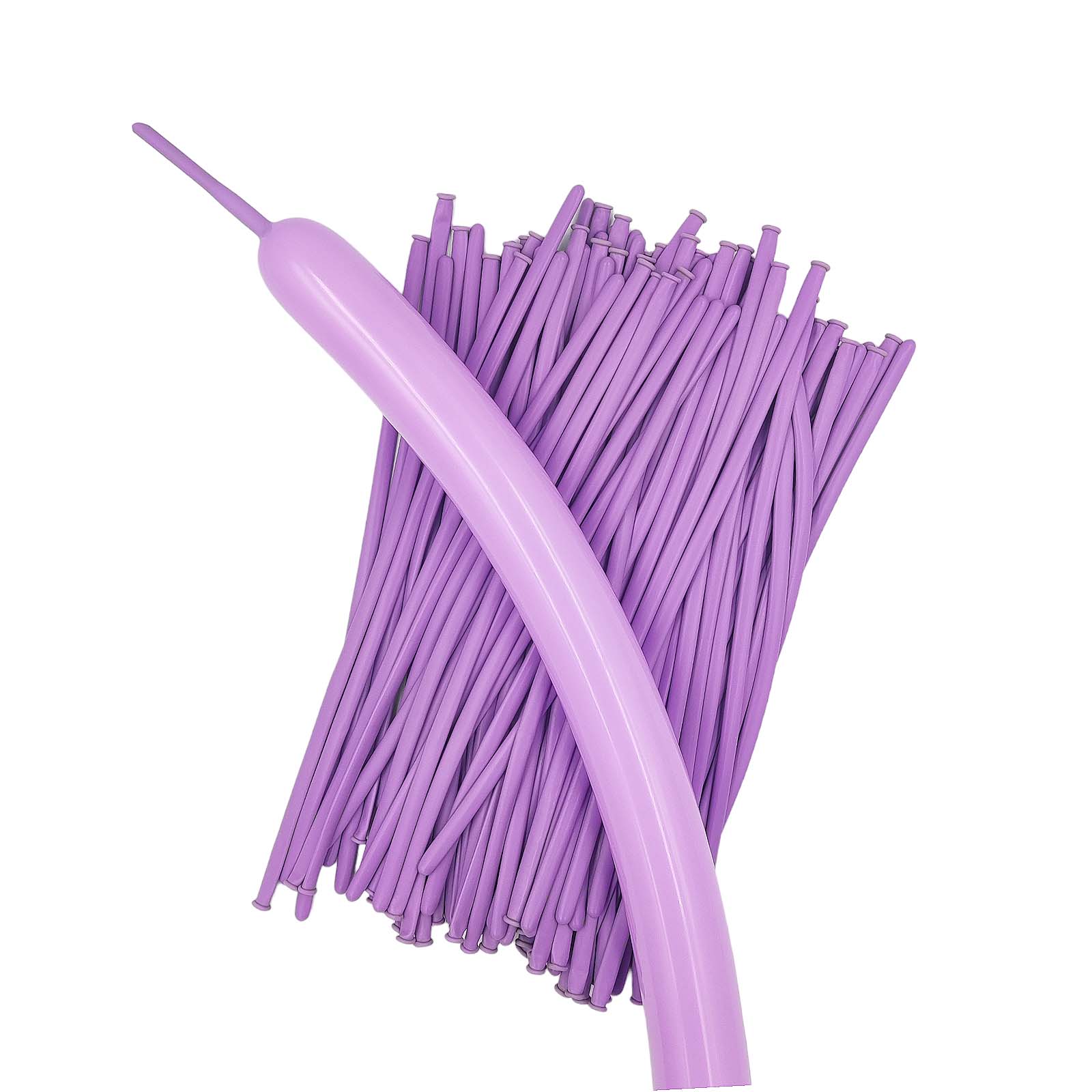 100-Pieces 260q Long Balloons, Pastel Purple – Party Time Dubai