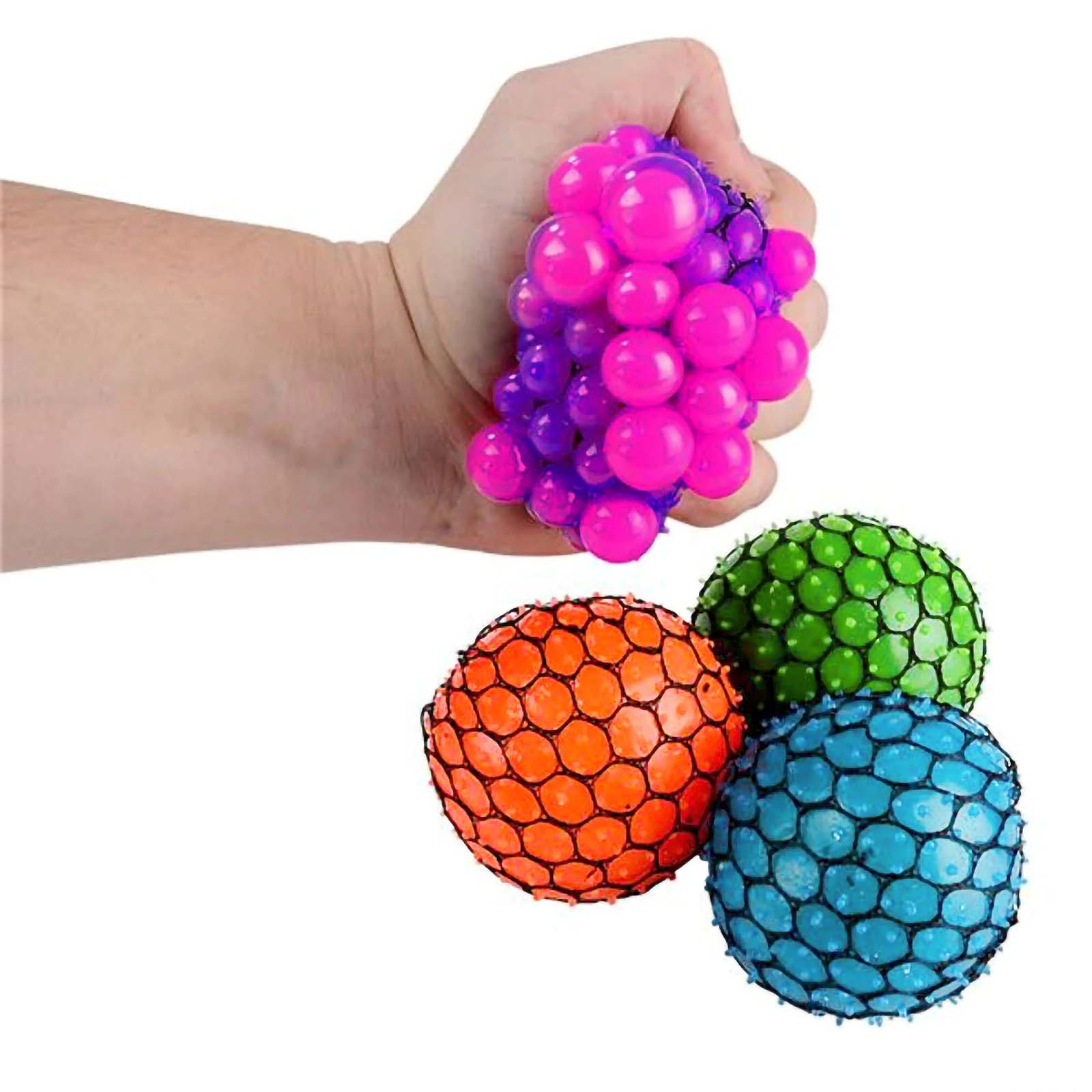 Box of 12 Mesh Squishy Balls – Stress Relief Toys – Party Time Dubai