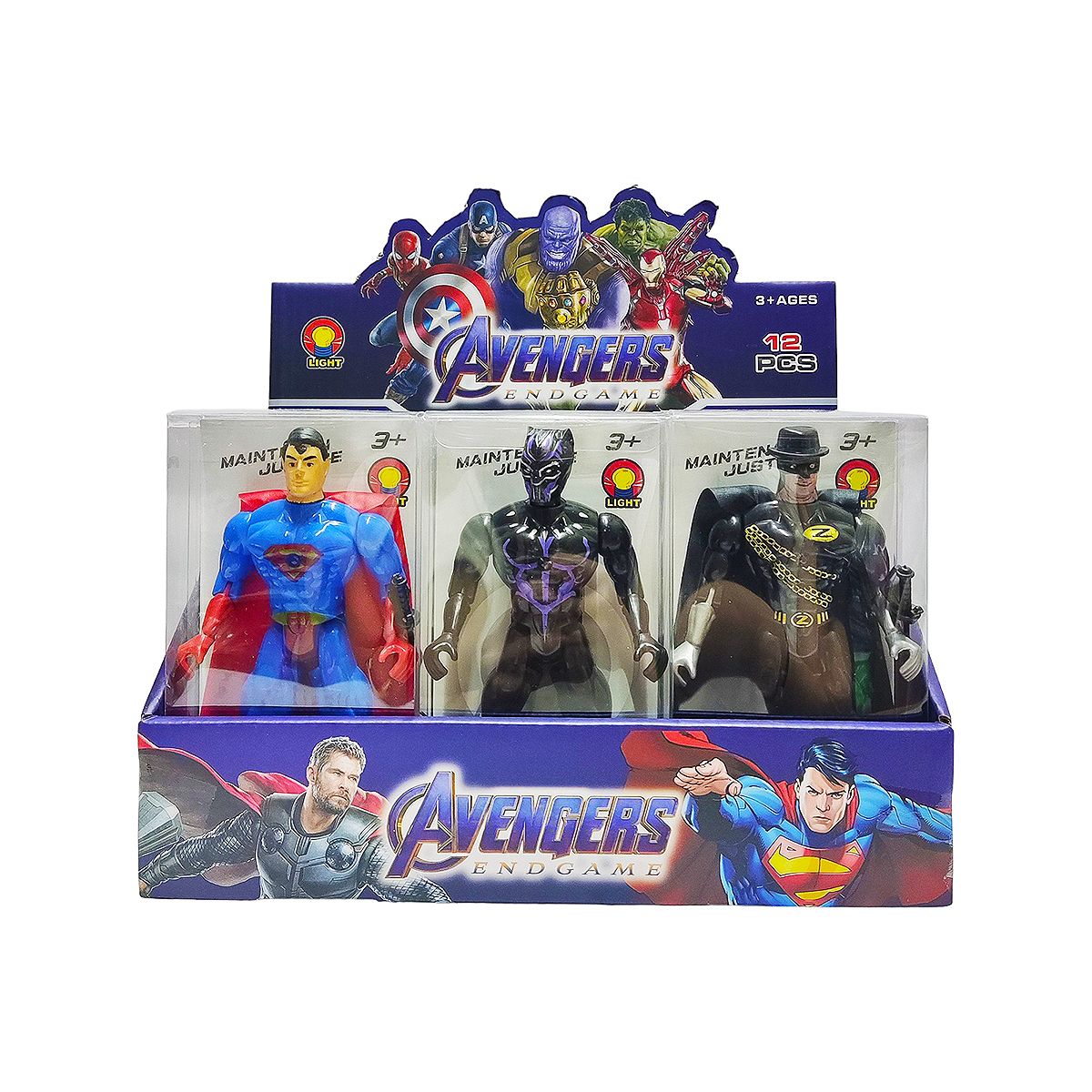 12-Pieces Box of Super Hero Action Figure Toys – Party Favors & Gifts ...