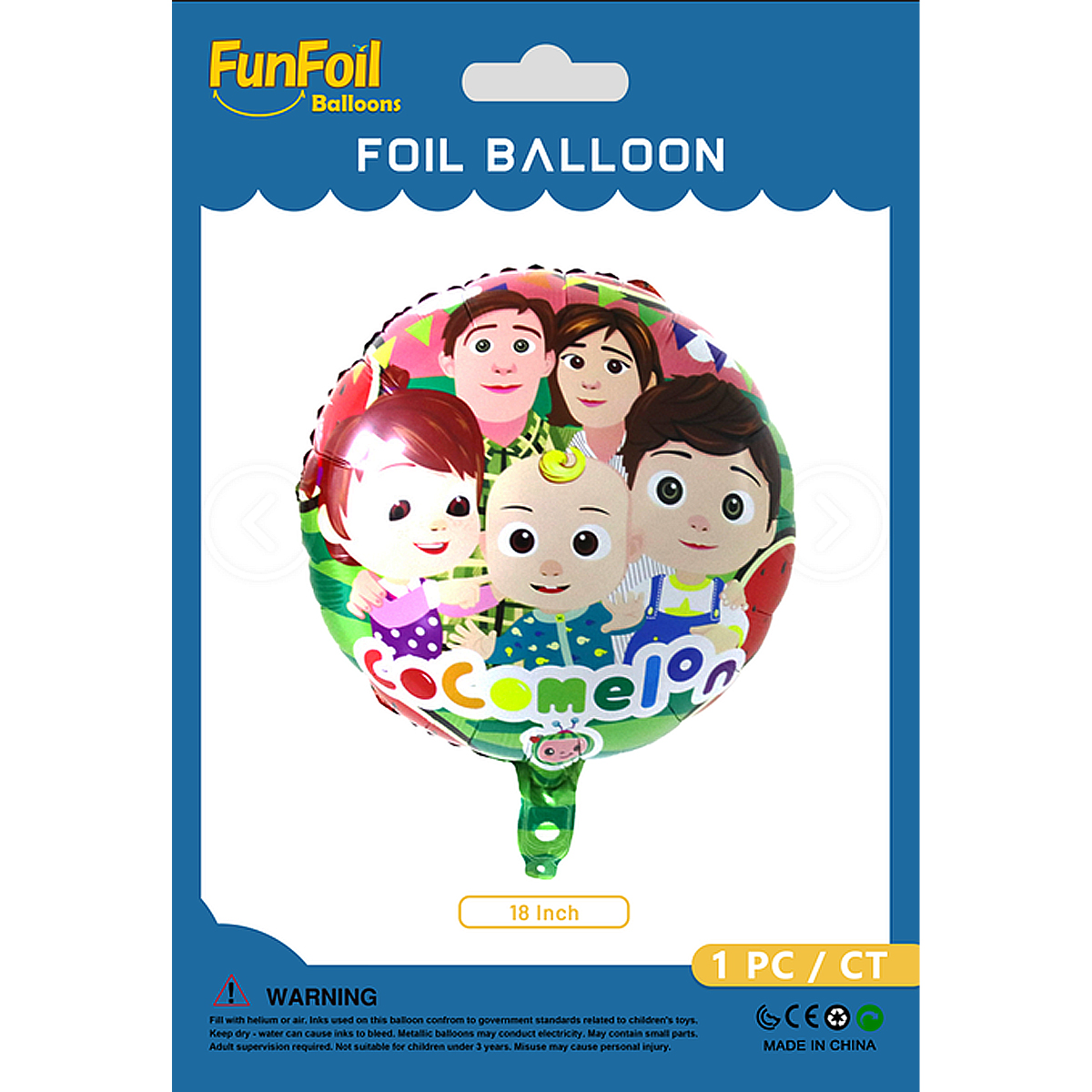 1 Piece 18inch Round Cocomelon Foil Balloon – Party Time Dubai