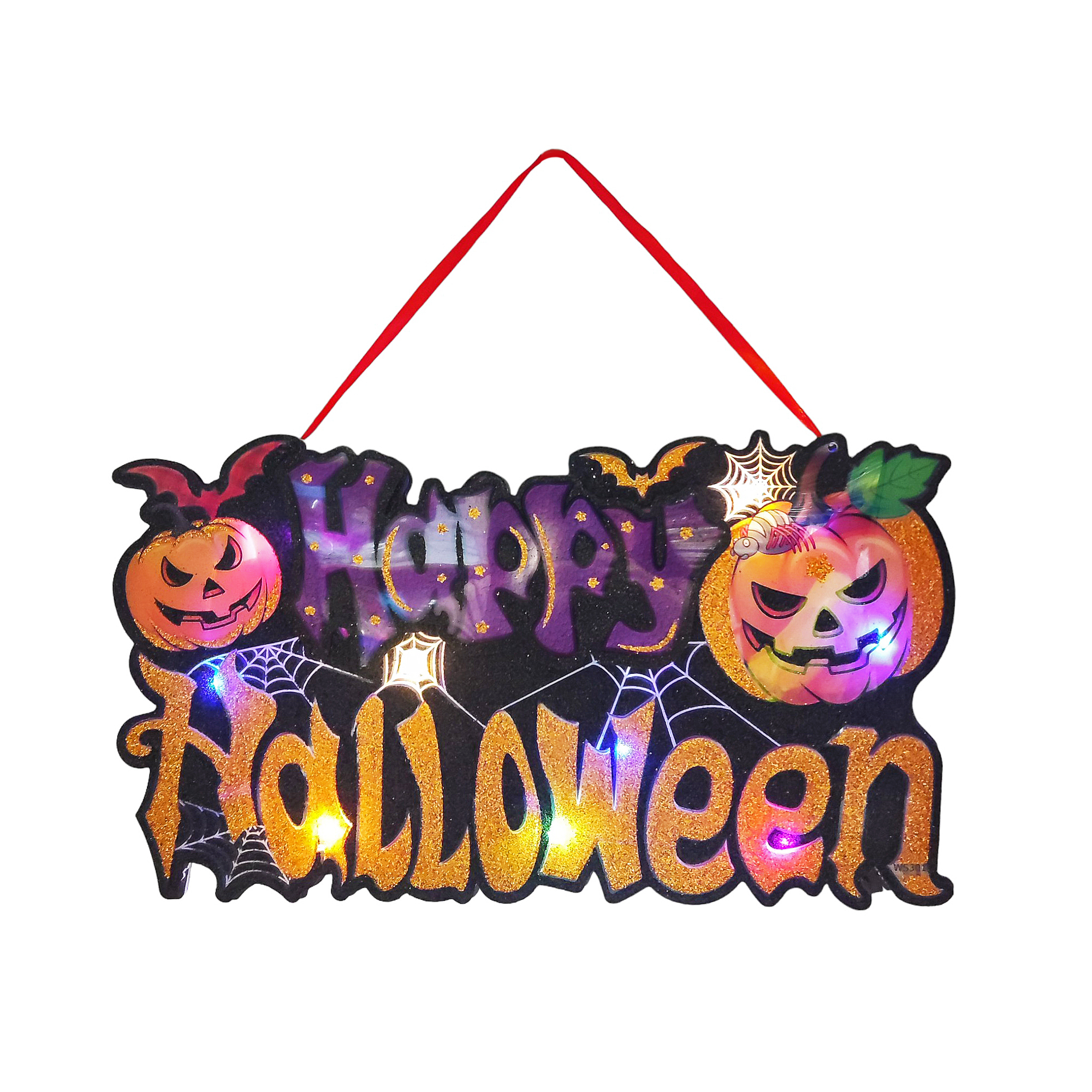 14.2×8 Inch Happy Halloween LED Hanging Decoration – Party Time Dubai