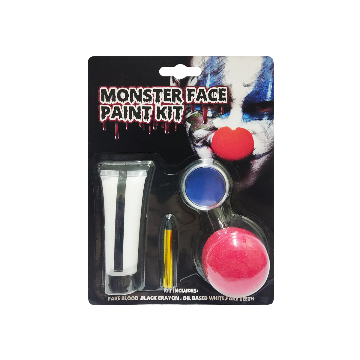 4-Pieces Clown Make Up Kit – Halloween Costume – Party Time Dubai