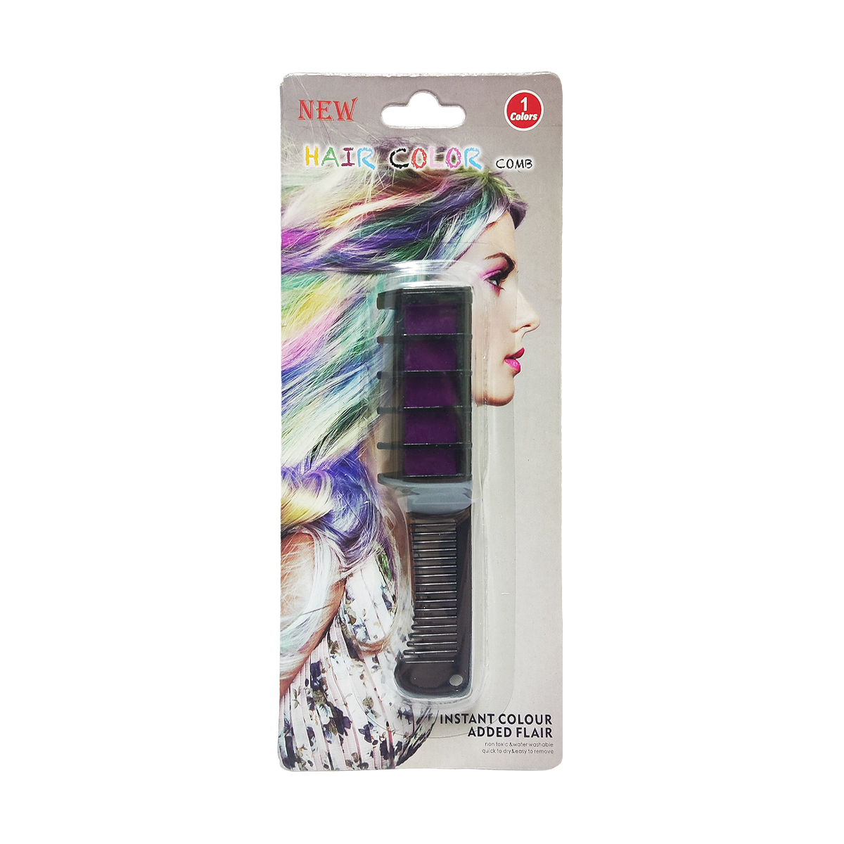 Hair Color Comb, Purple – Halloween Costume – Party Time Dubai