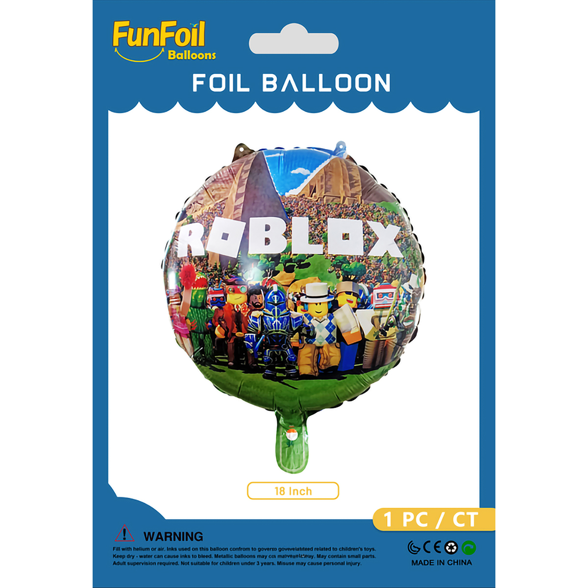 1 Piece 18inch Round Roblox Foil Balloon – Party Time Dubai