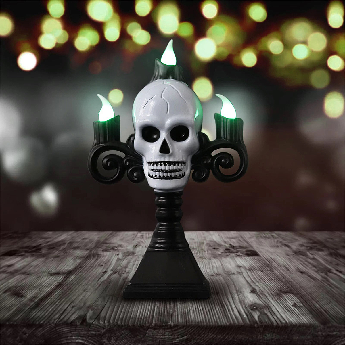 LED Flameless Skull Candle Light – Halloween Decorations & Props ...
