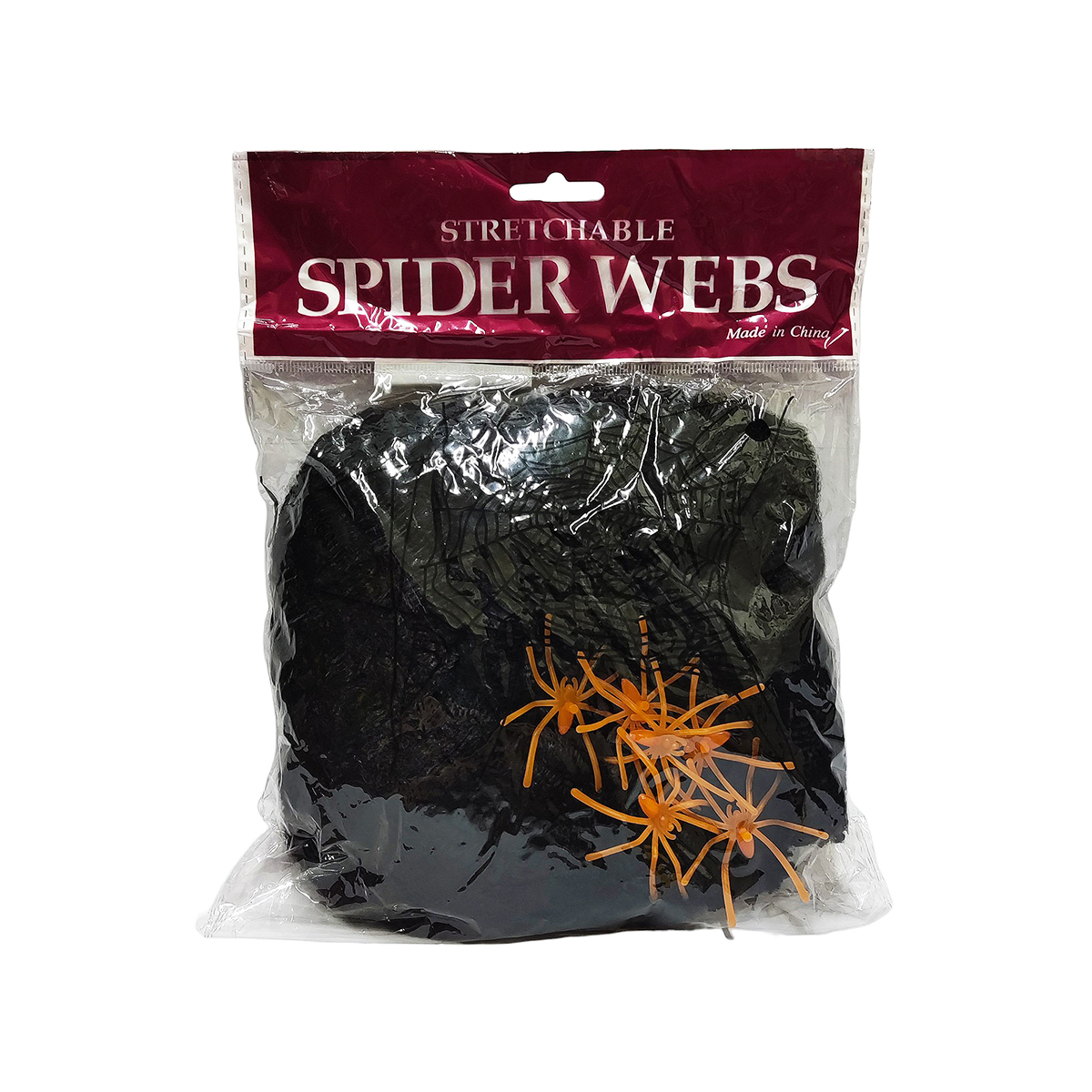 100grams Stretchable Spider Web & Small Spiders, Black – Halloween ...