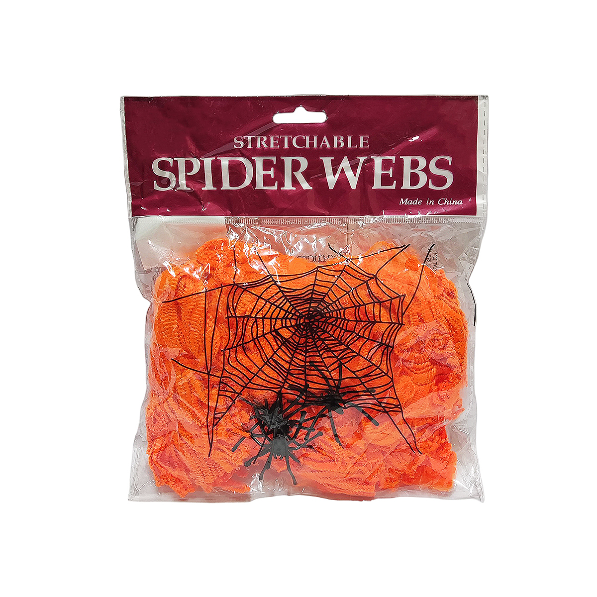 60grams Stretchable Spider Web & Small Spiders, Orange – Halloween ...