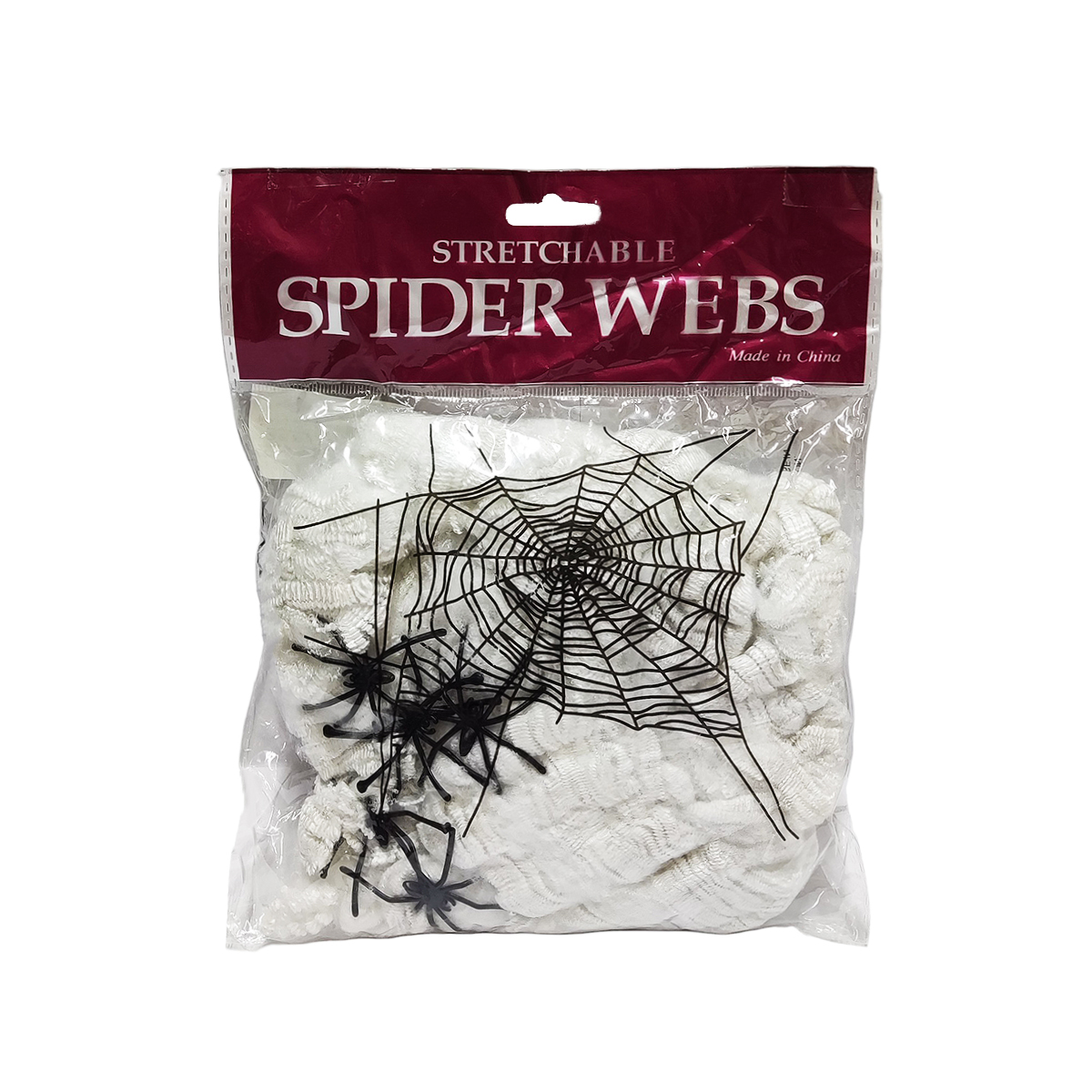 100grams Stretchable Spider Web & Small Spiders, White – Halloween ...