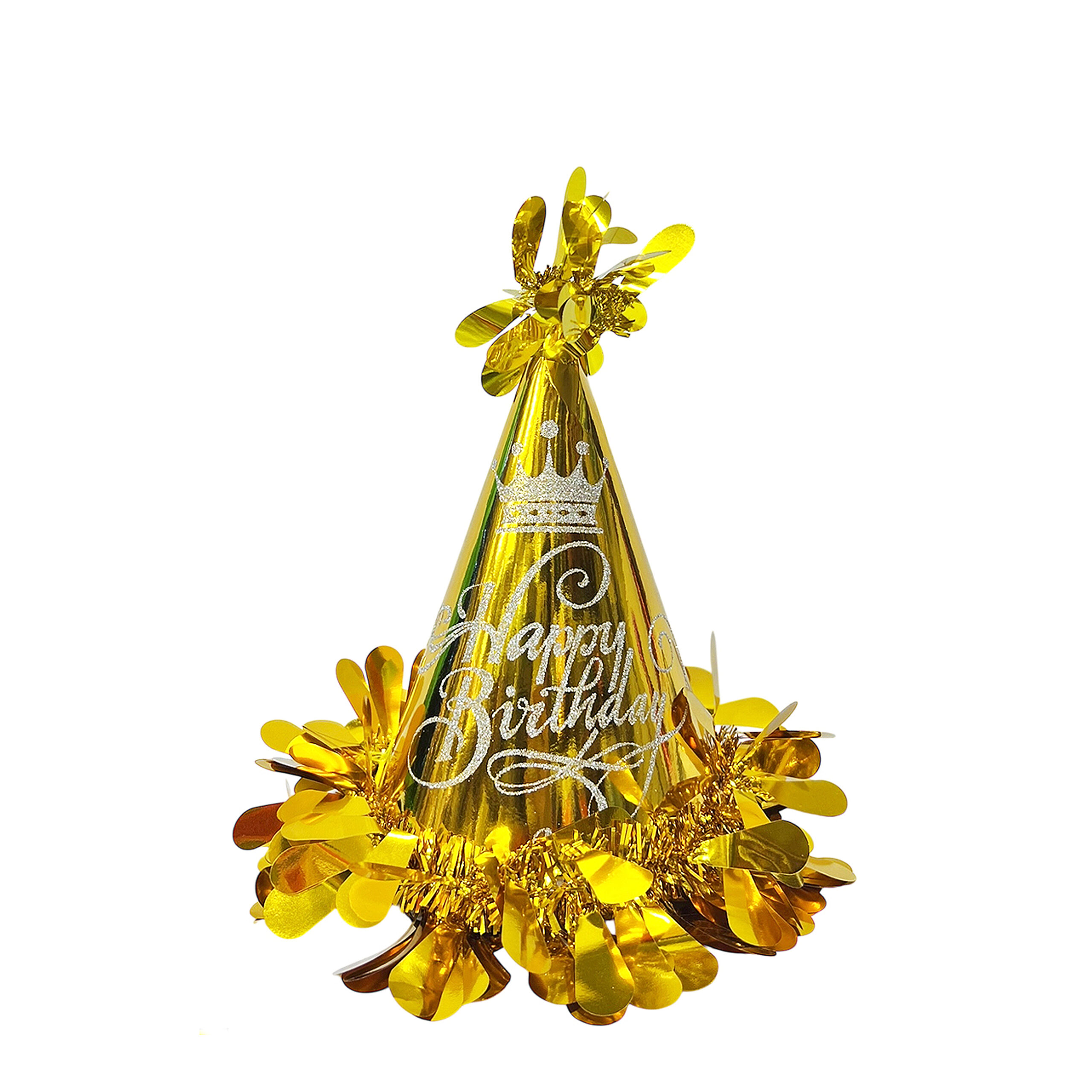 1pc 20cm Shiny Gold Happy Birthday Party Hats, Party Favors – Party ...