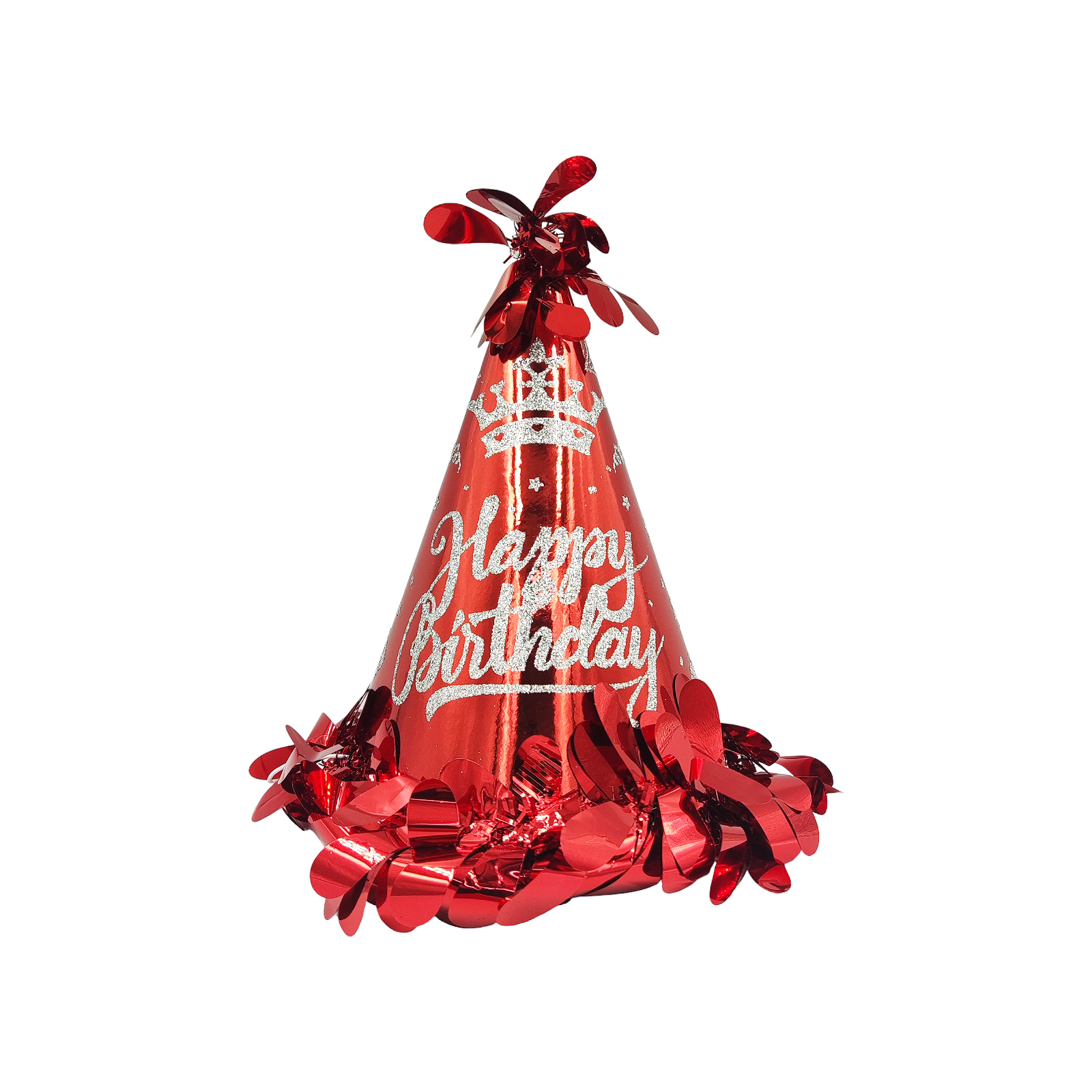 1pc Shiny Happy Birthday Party Hats, Red – Party Favors – Party Time Dubai