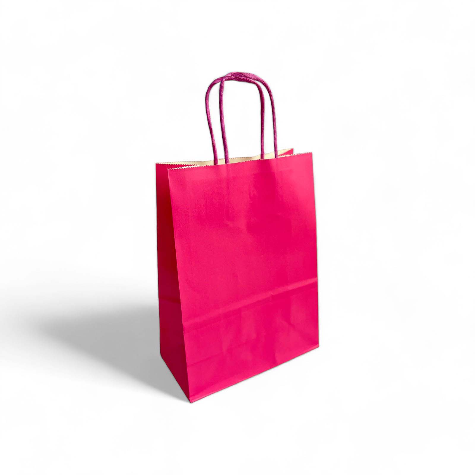 12-Pieces 22x15x8cm Dark Pink Kraft Bags – Party Favors Bag & Gift ...