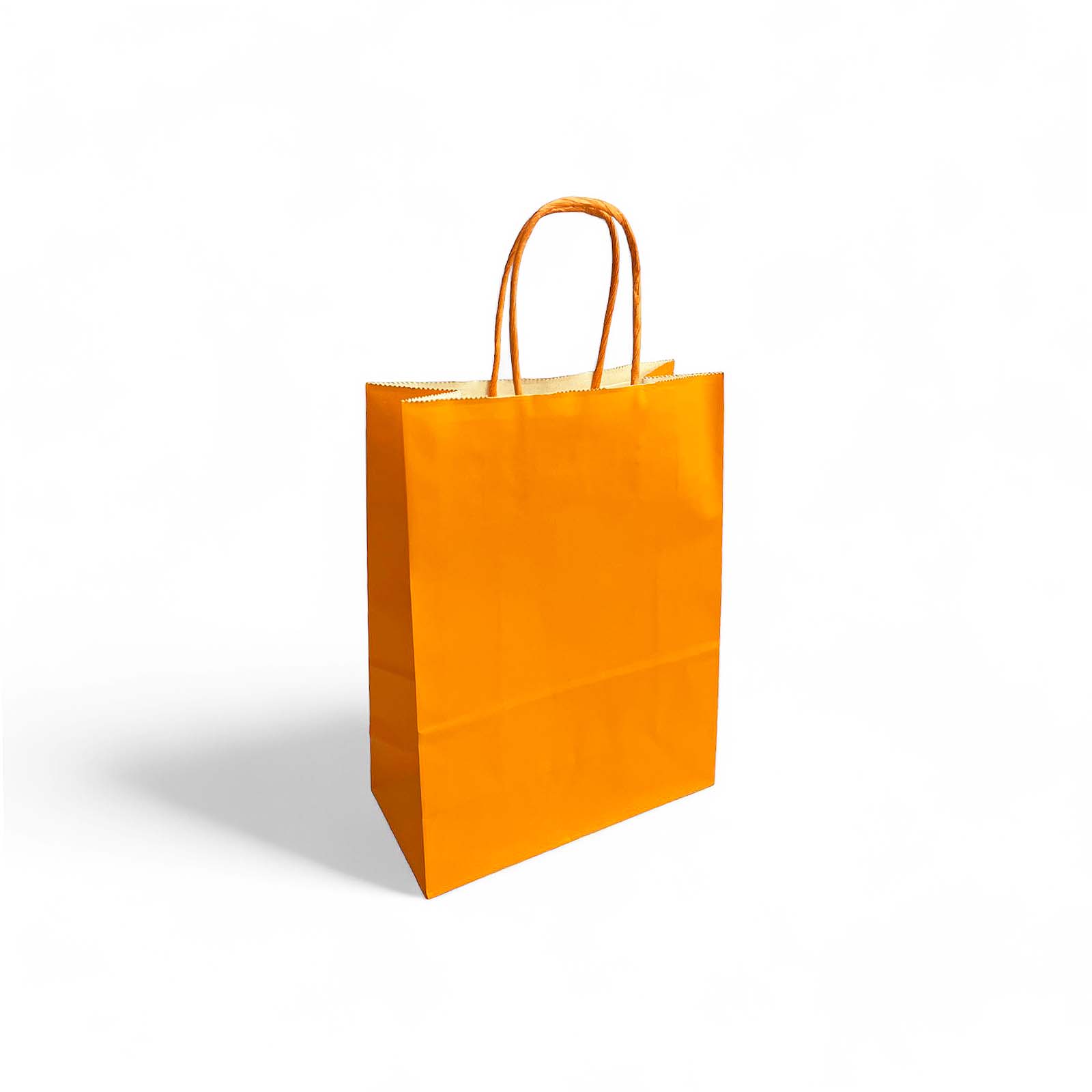 12-Pieces 22x15x8cm Orange Kraft Bags – Party Favors Bag & Gift Paper ...