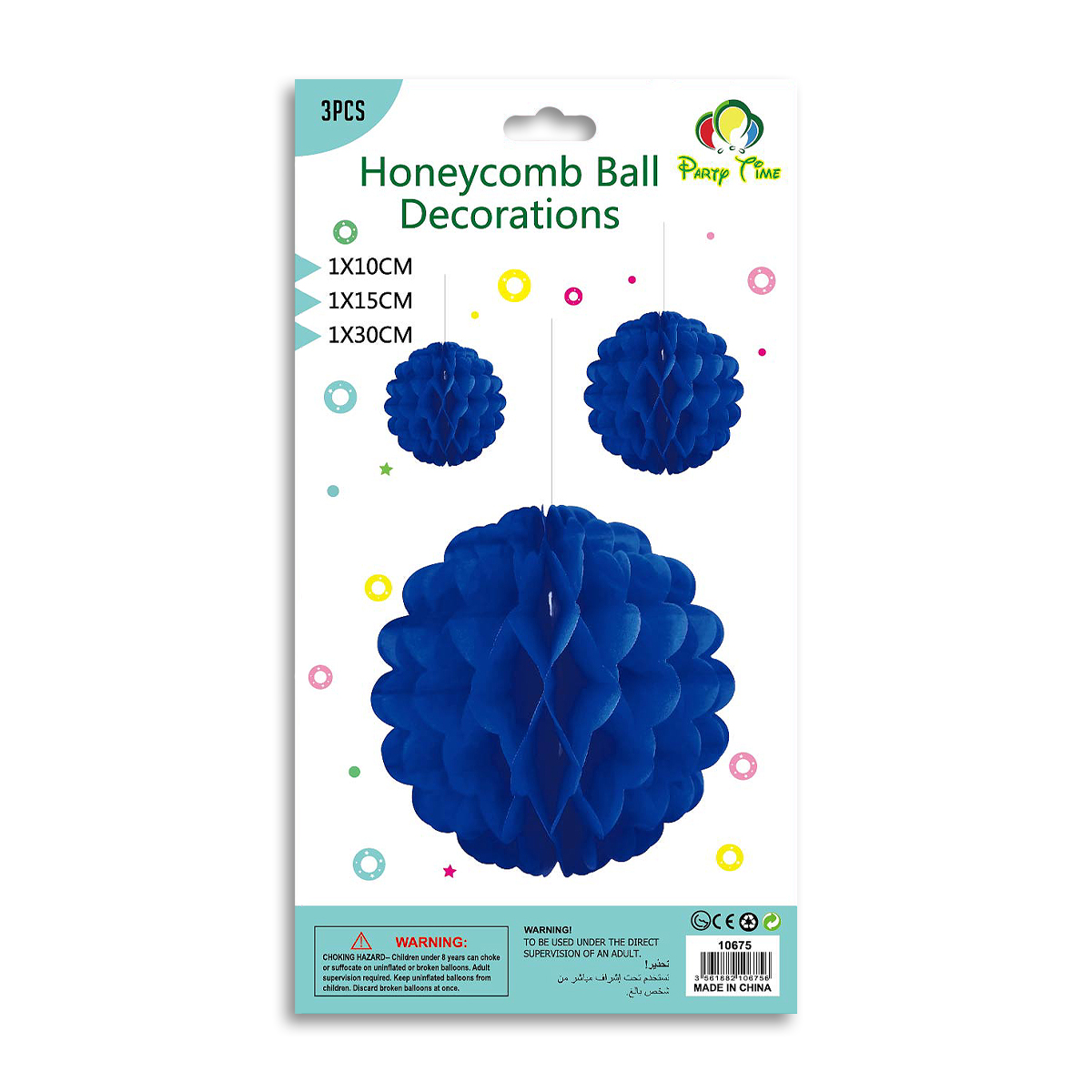 3-Pieces Set of Royal Blue Hanging Honeycomb – Party Decoration – Party ...