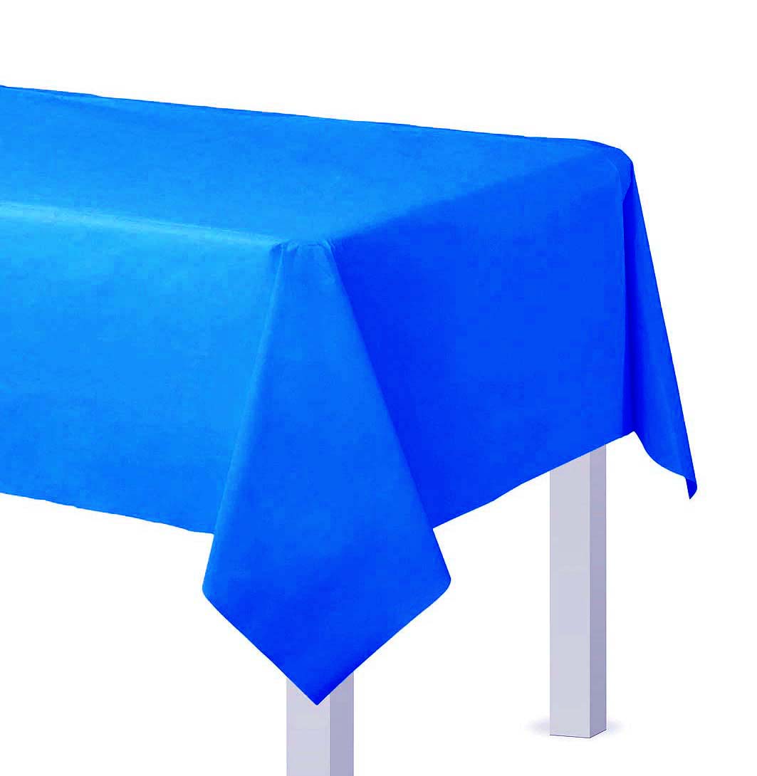 1pc 1.37×2.74 Meters Plastic Table Cover, Dark Blue – Party Supplies ...