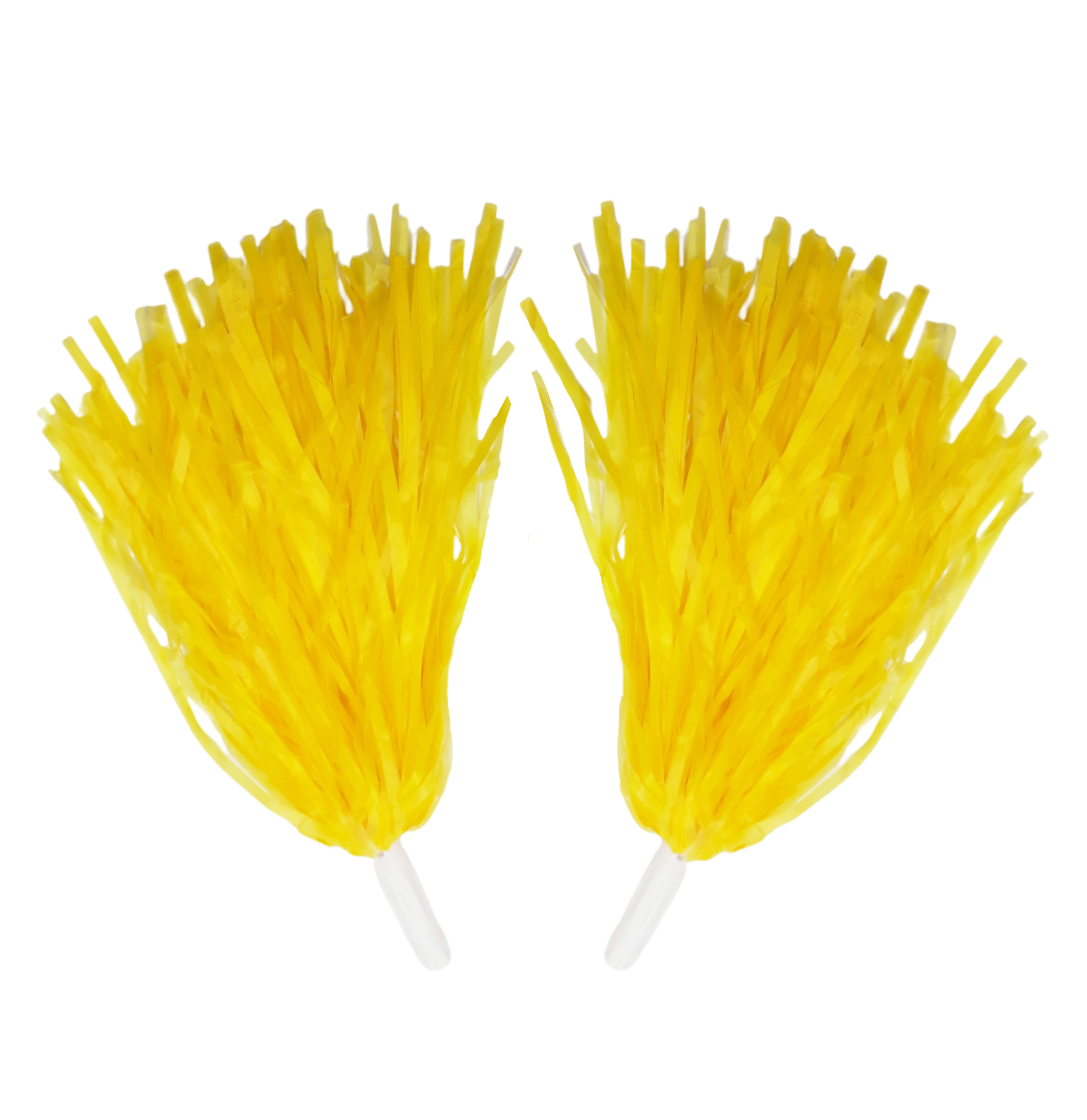 1 Pair Cheerleading Pom Poms, Yellow – Party Time Dubai