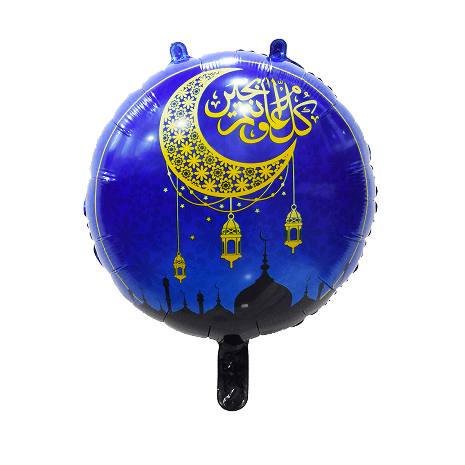 1 Piece 18″ Eid Mubarak Foil Balloon, Purple & Gold – Party Time Dubai