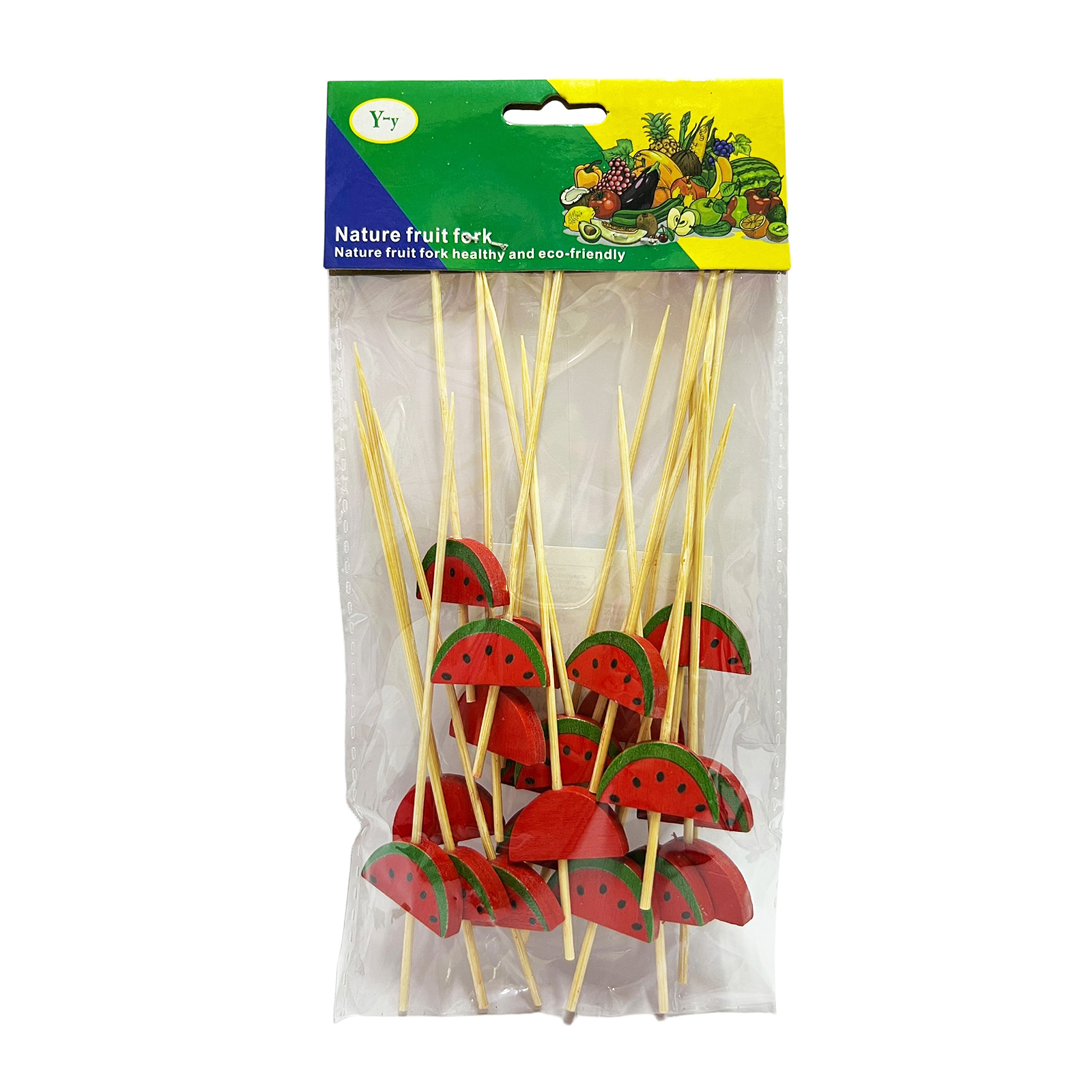 20 Pieces Watermelon Design Decorative Fruit Sticks, Treats Skewer ...
