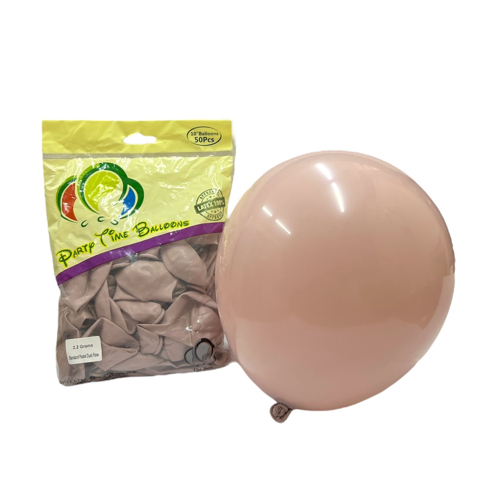 100-Pieces 12″ Standard Pastel Dark Rose Latex Balloon – Party Time Dubai