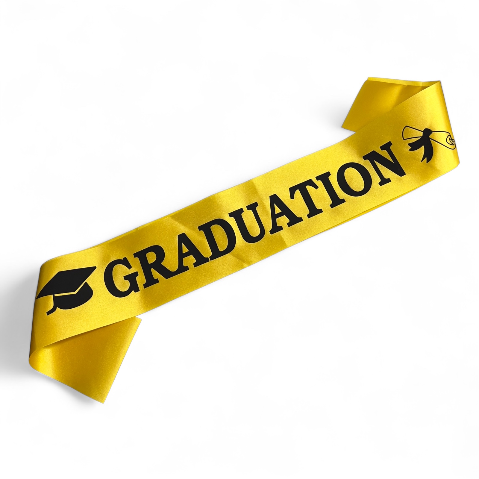 1pc Gold& Black Graduation Sash, “GRADUATION” – Party Time Dubai