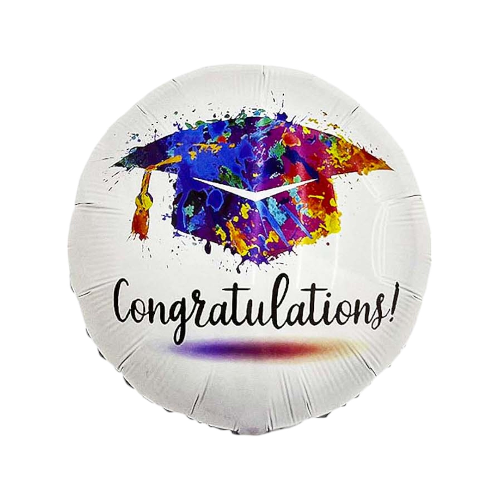 1pc 18″ White Round Graduation Foil Balloon, Graduation Party ...