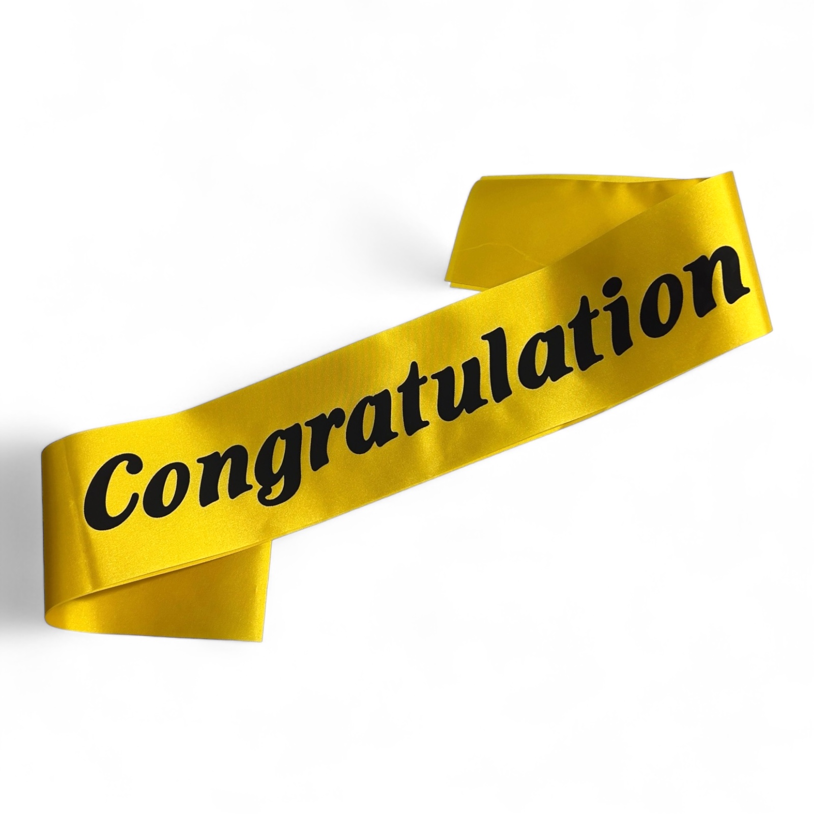 1pc Gold & Black Graduation Sash, Congratulations Sash – Party Time Dubai