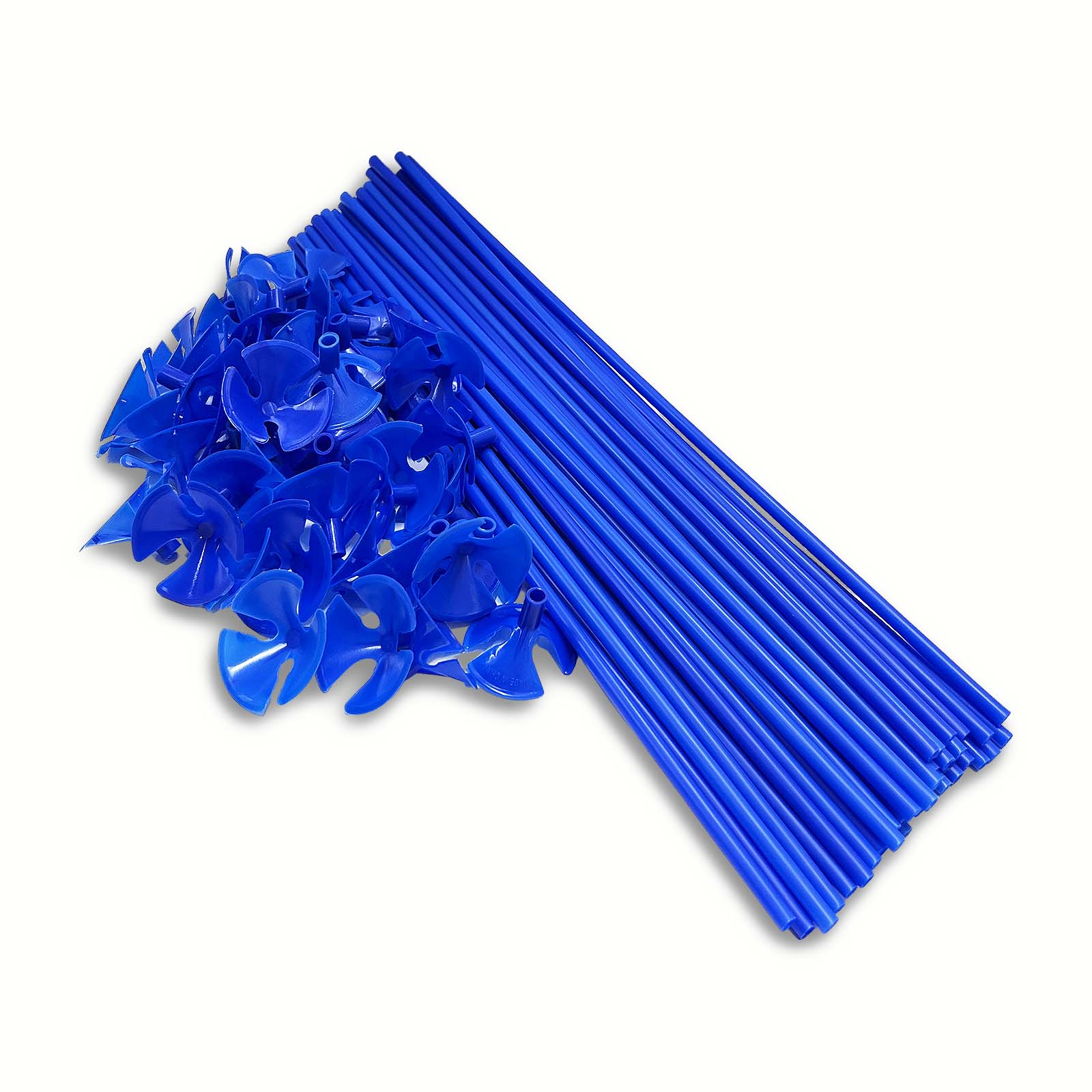 50-Pieces Blue Balloon Sticks & Cups – Birthday Party Supplies – Party ...