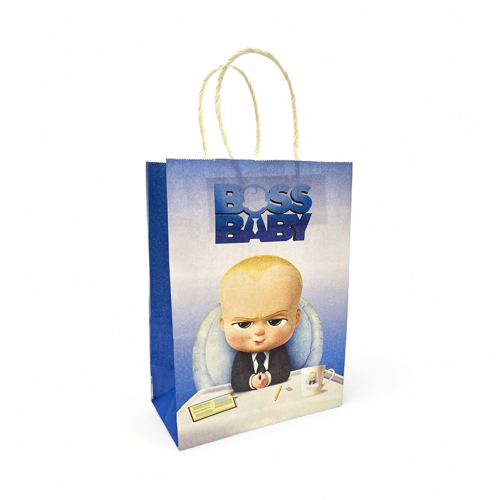 12-Pieces 22x15x8cm Boss Baby Paper Bags – Theme Birthday Party Favor ...