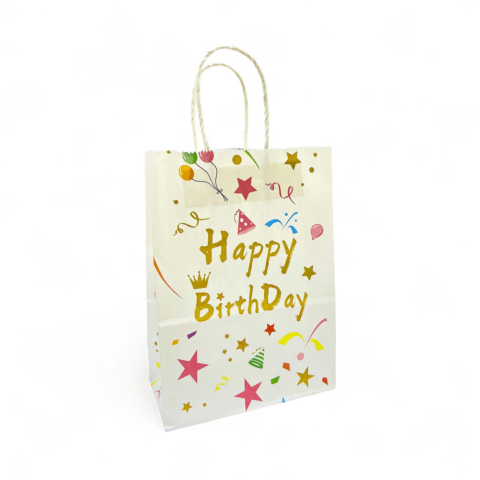 12-Pieces 22x15x8cm Happy Birthday Paper Bags – Birthday Party Favor ...