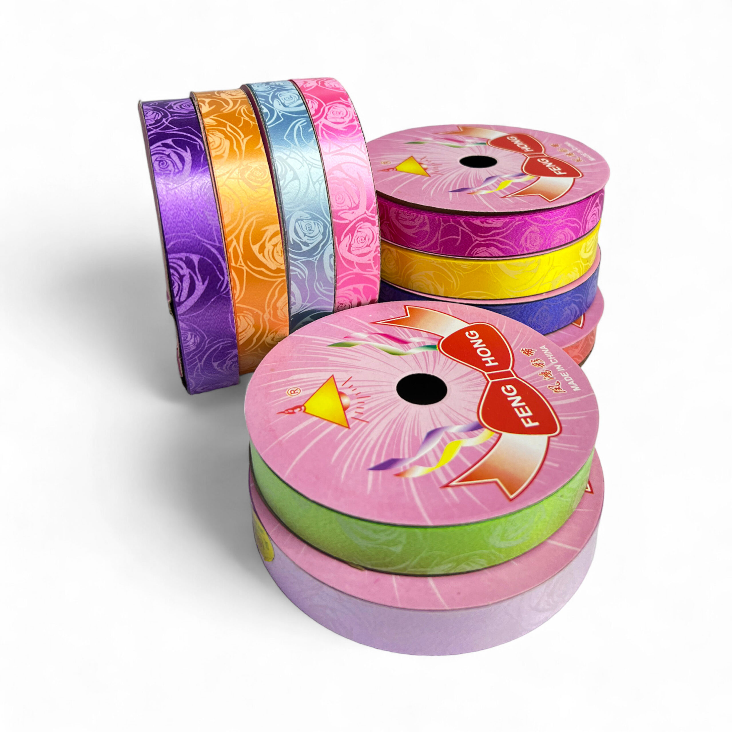 10-Pieces 1.5cm x 2.8meters Flower Designs Gift Ribbons, Gift ...