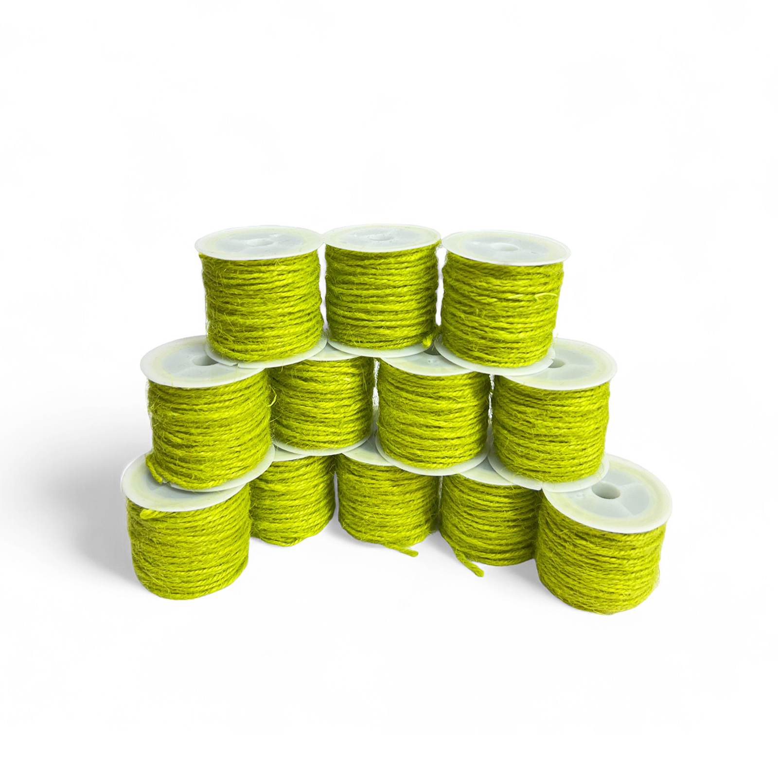 12pcs 2mm x 10m Green Jute Rolls Natural Jute Twine – DIY Crafts ...