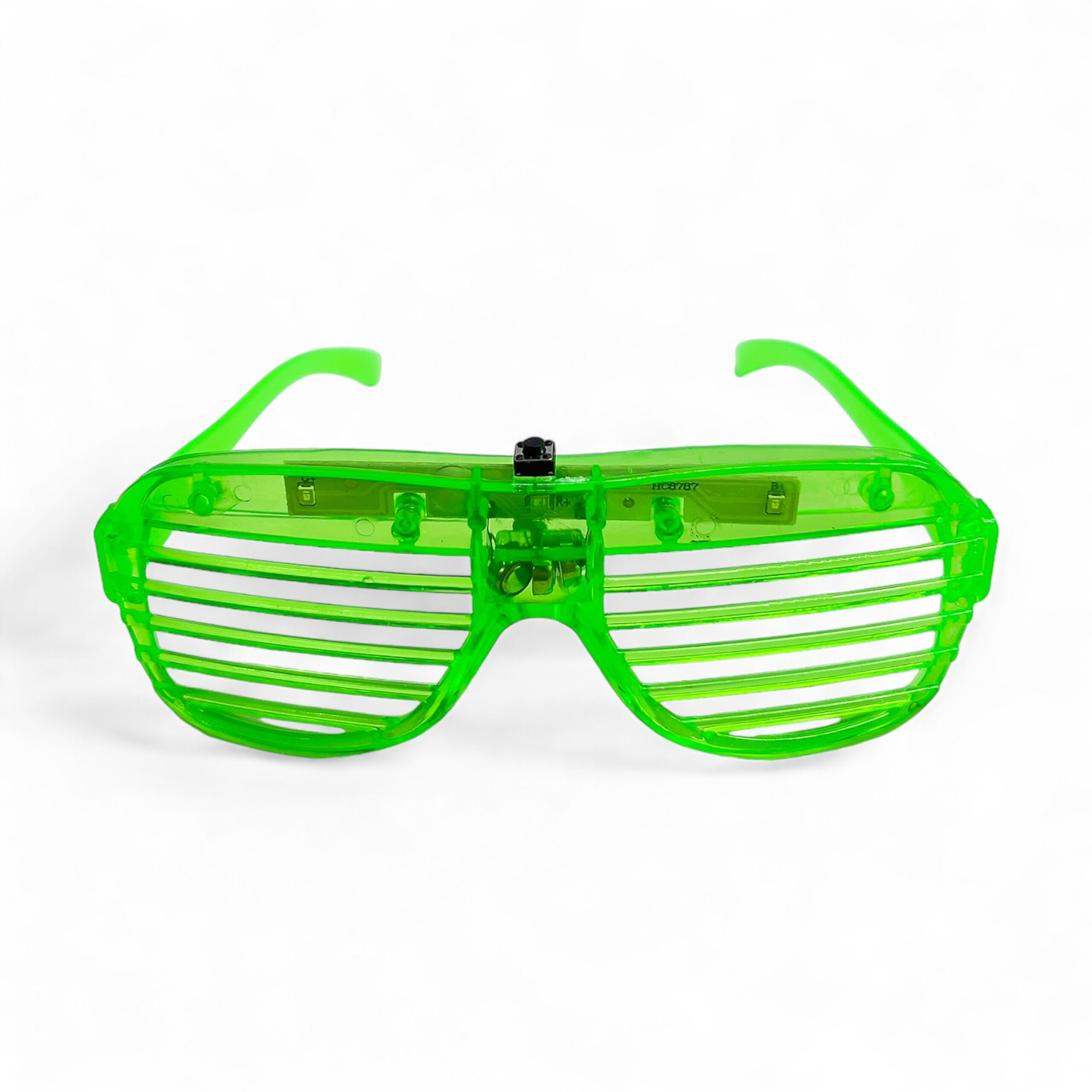 1pc Green LED Shutter Glasses, Light Up Party Glasses – Party Props ...