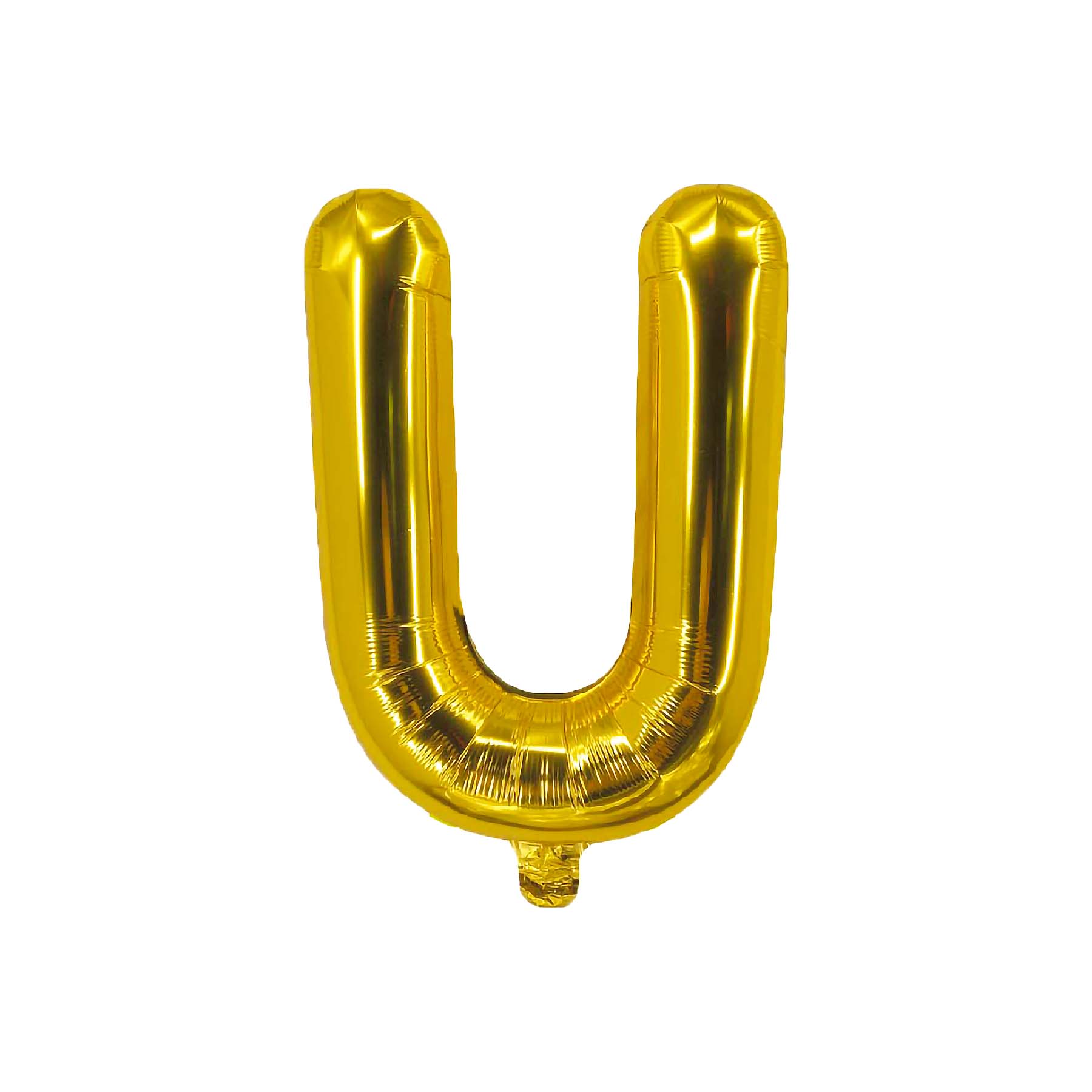 16″ Letter U Foil Balloon, Gold – Party Time Dubai