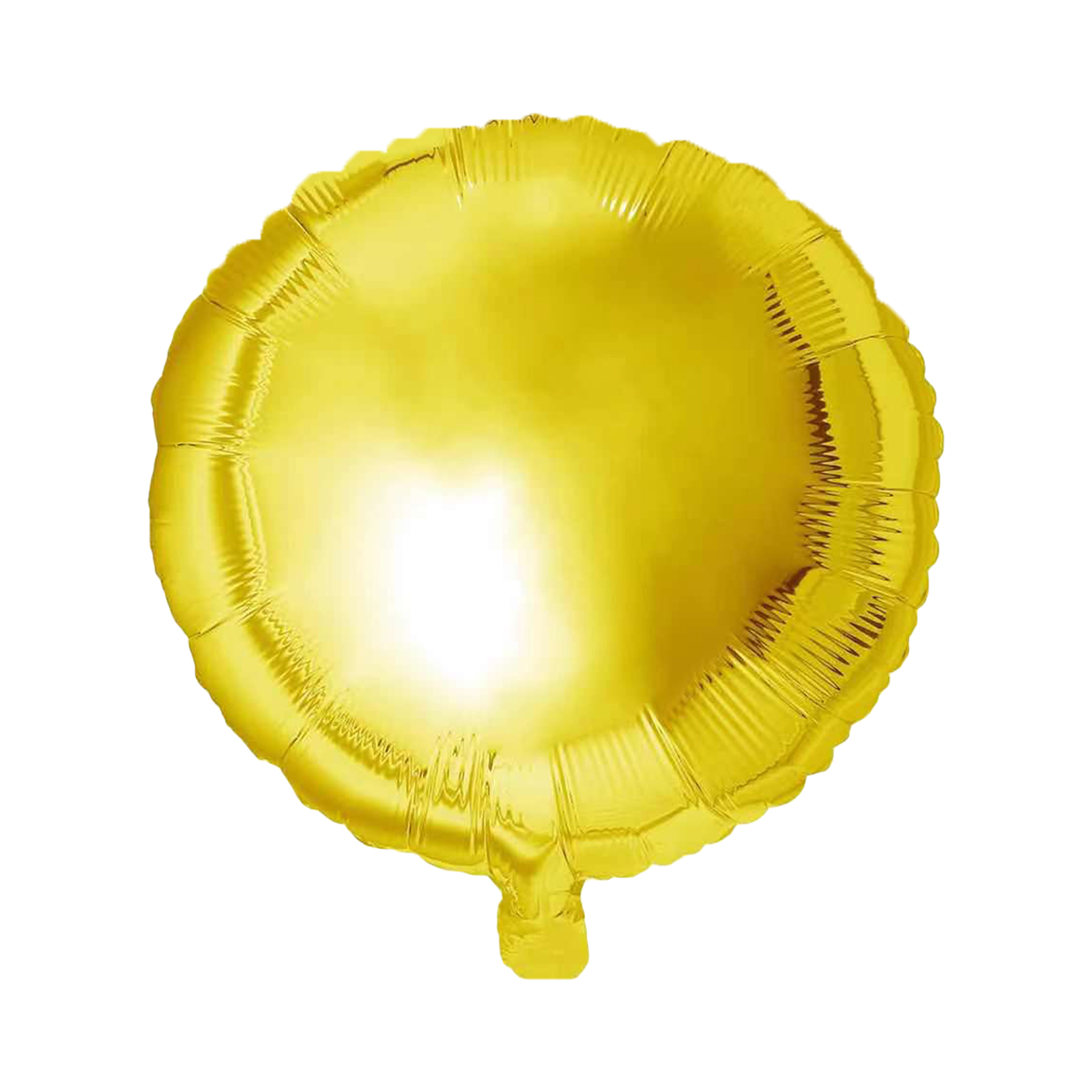 1-Piece 18″ Shiny Round Foil Balloon – Gold – Party Time Dubai